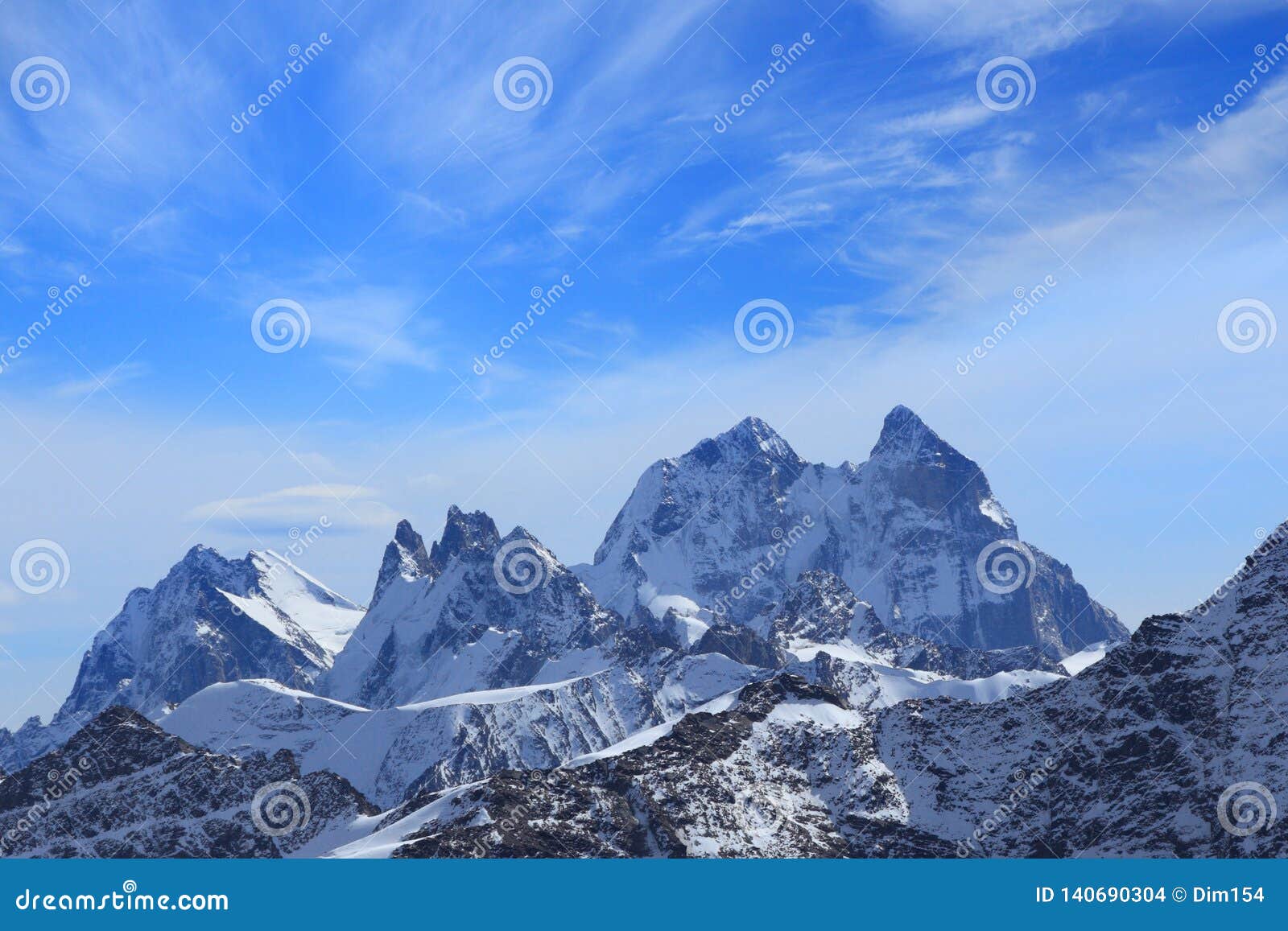 Mount Ushba stock photo. Image of landscape, caucasus - 140690304