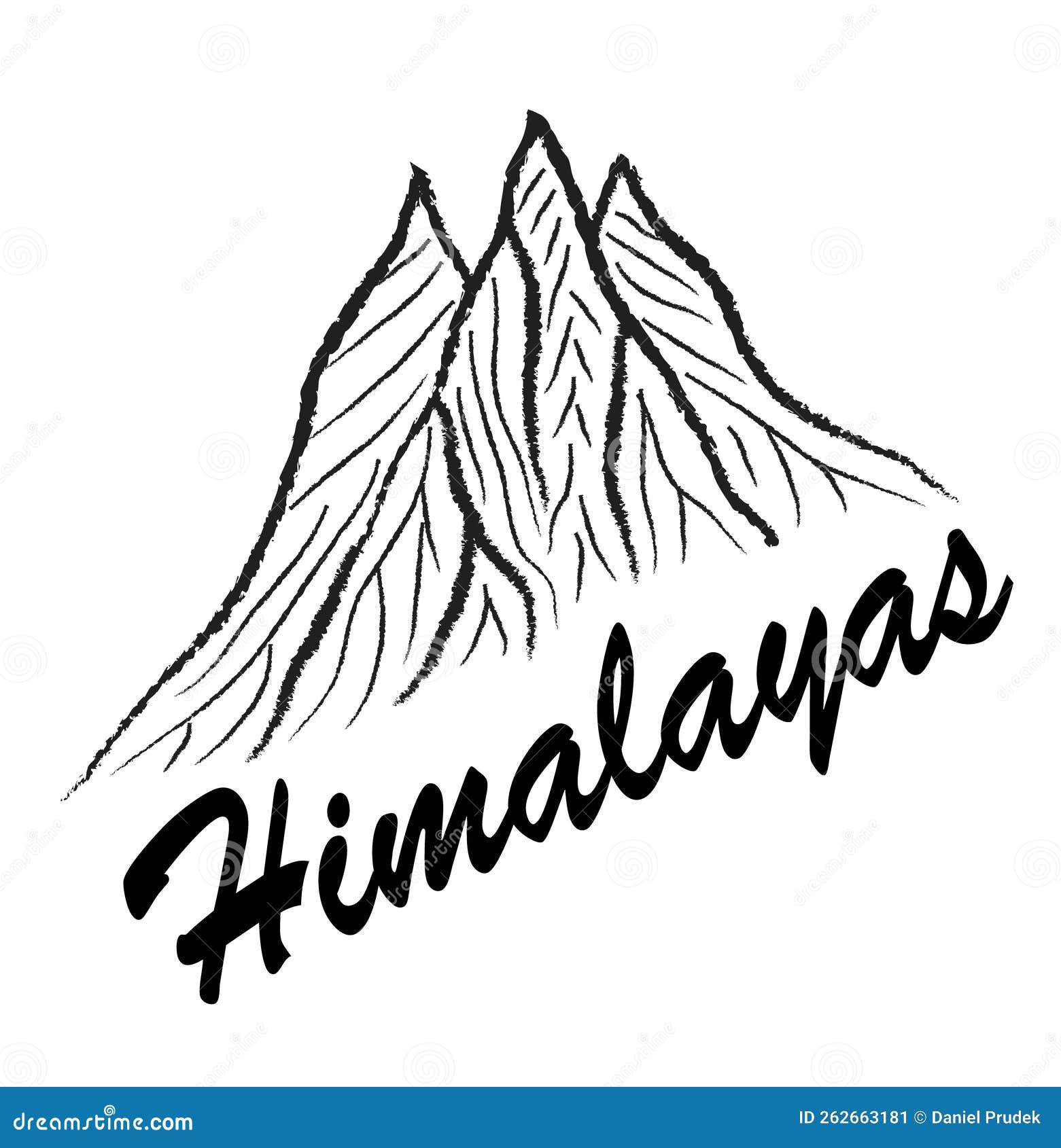 Mount Vector Illustration Himalayas Mountains Logo | CartoonDealer.com ...