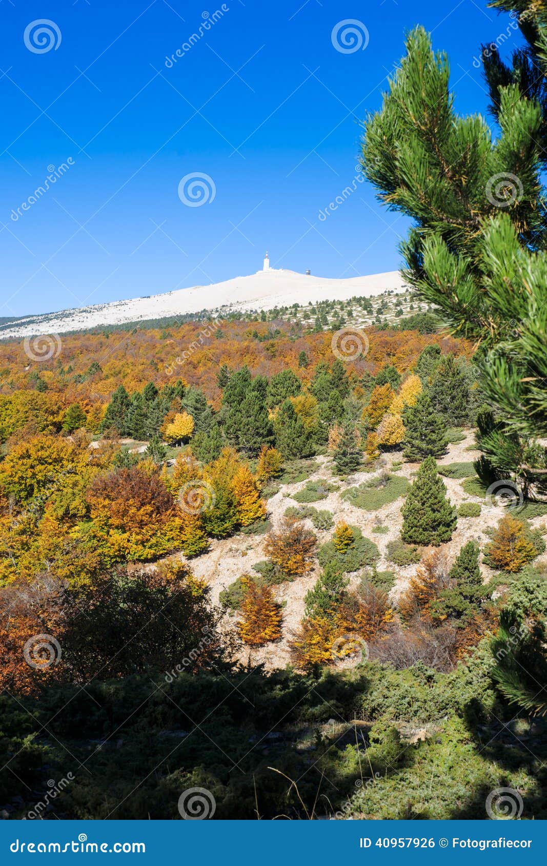 The Mount Ventoux, Vaucluse, France Stock Photo - Image of pass, france ...