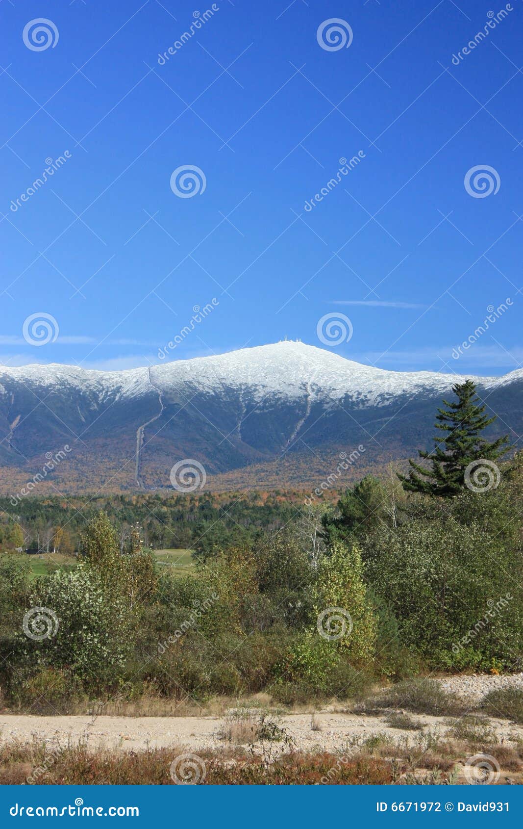 Mount Washington in Fall stock photo. Image of hampshire - 6671972
