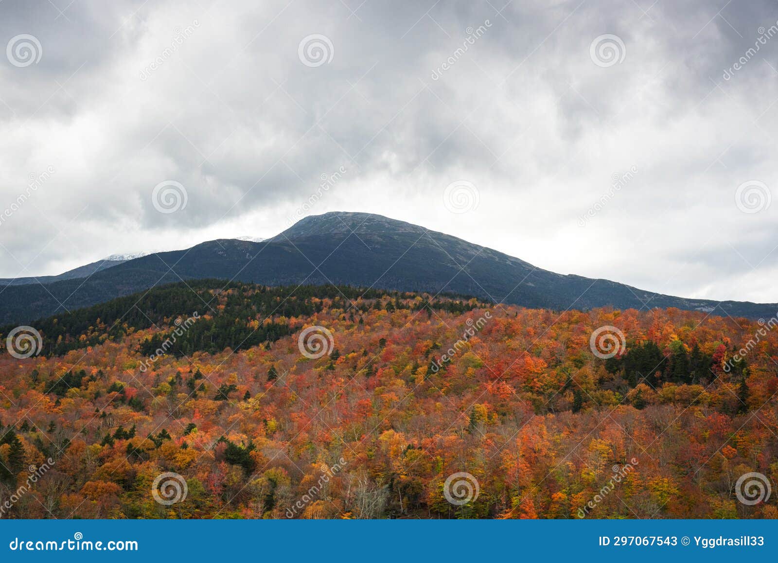 Mount Washington in the White Mountains during Fall Stock Image - Image ...