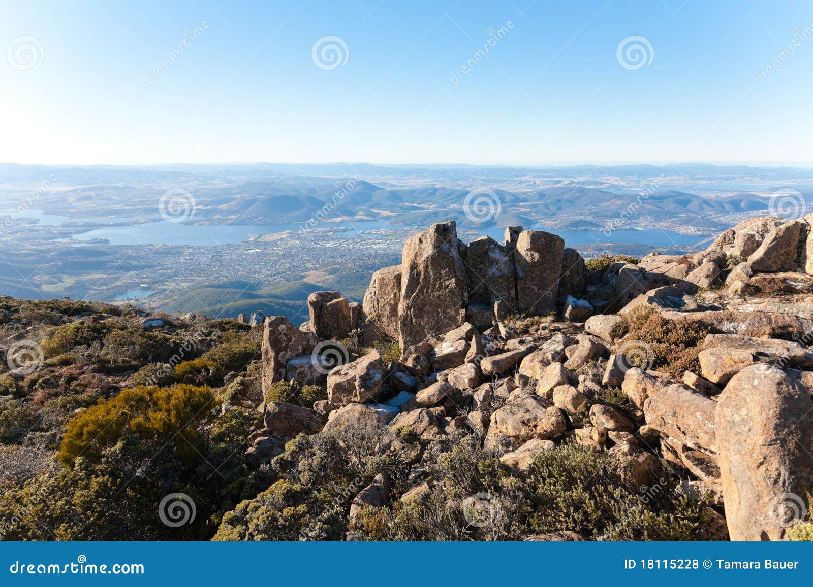 Mount Wellington stock photo. Image of blue, beauty, hobart - 18115228