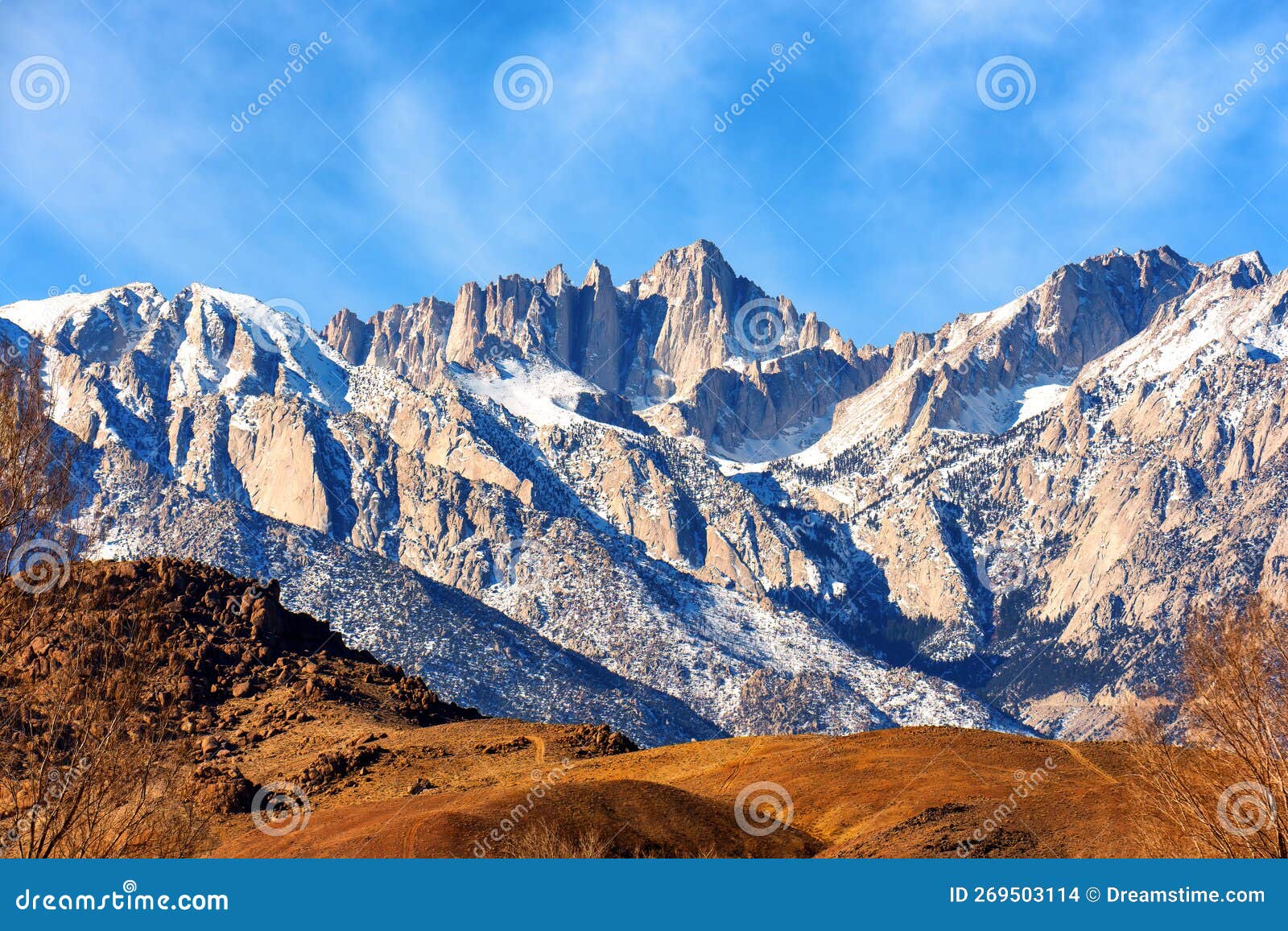 Mount Whitney view stock photo. Image of peak, cold - 269503114