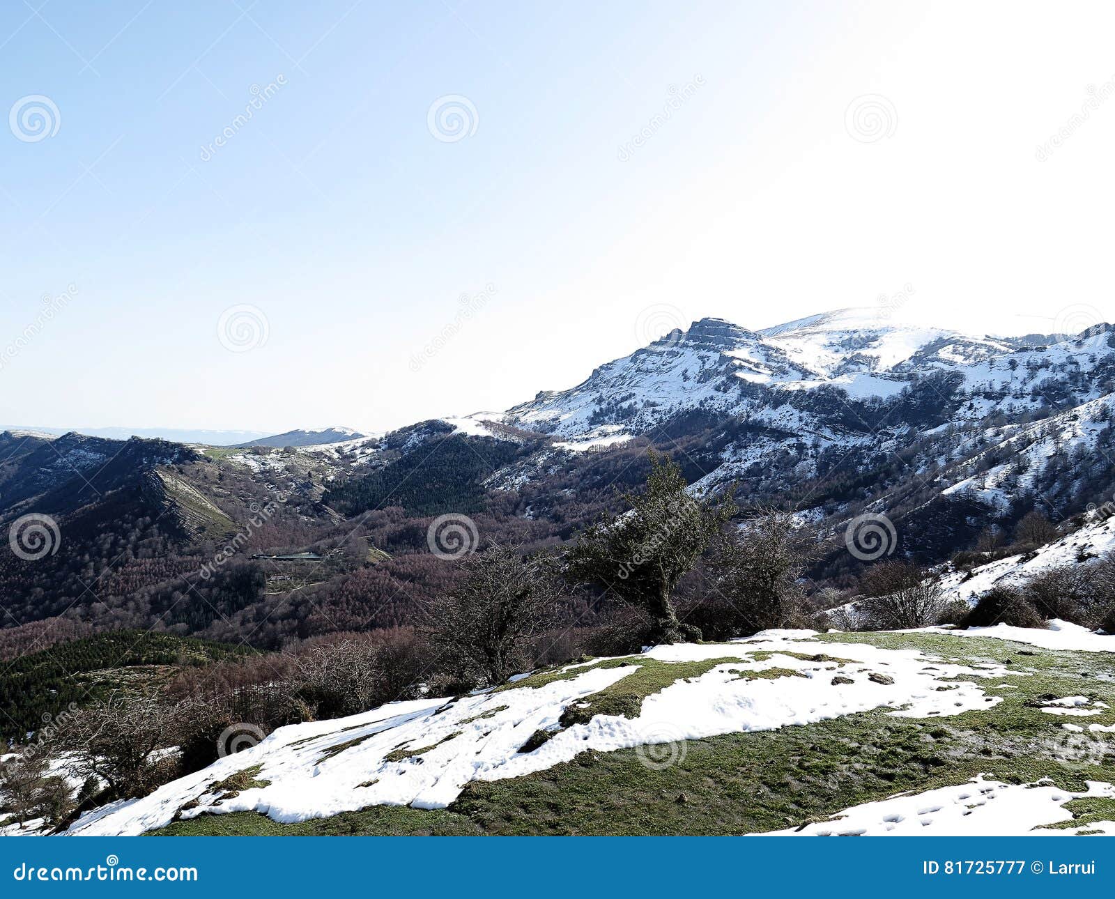 Mount in winter stock image. Image of landscape, blue - 81725777