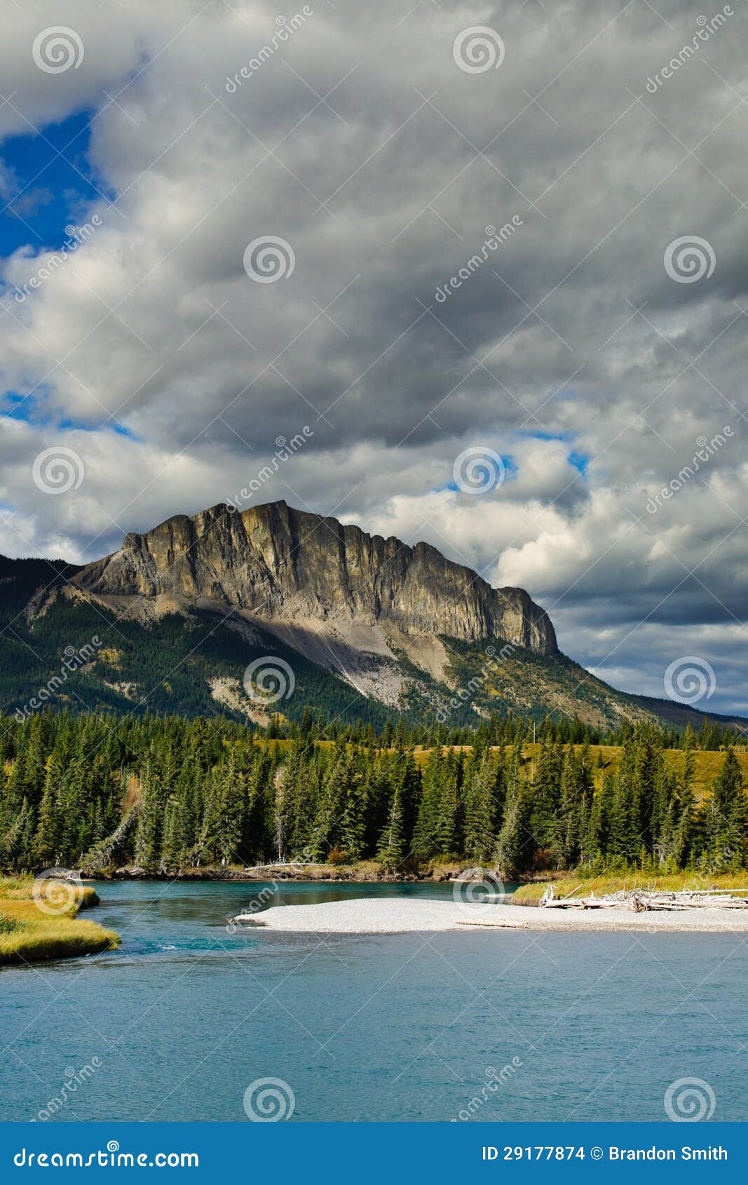 Mount Yamuska stock photo. Image of alberta, mountains - 29177874
