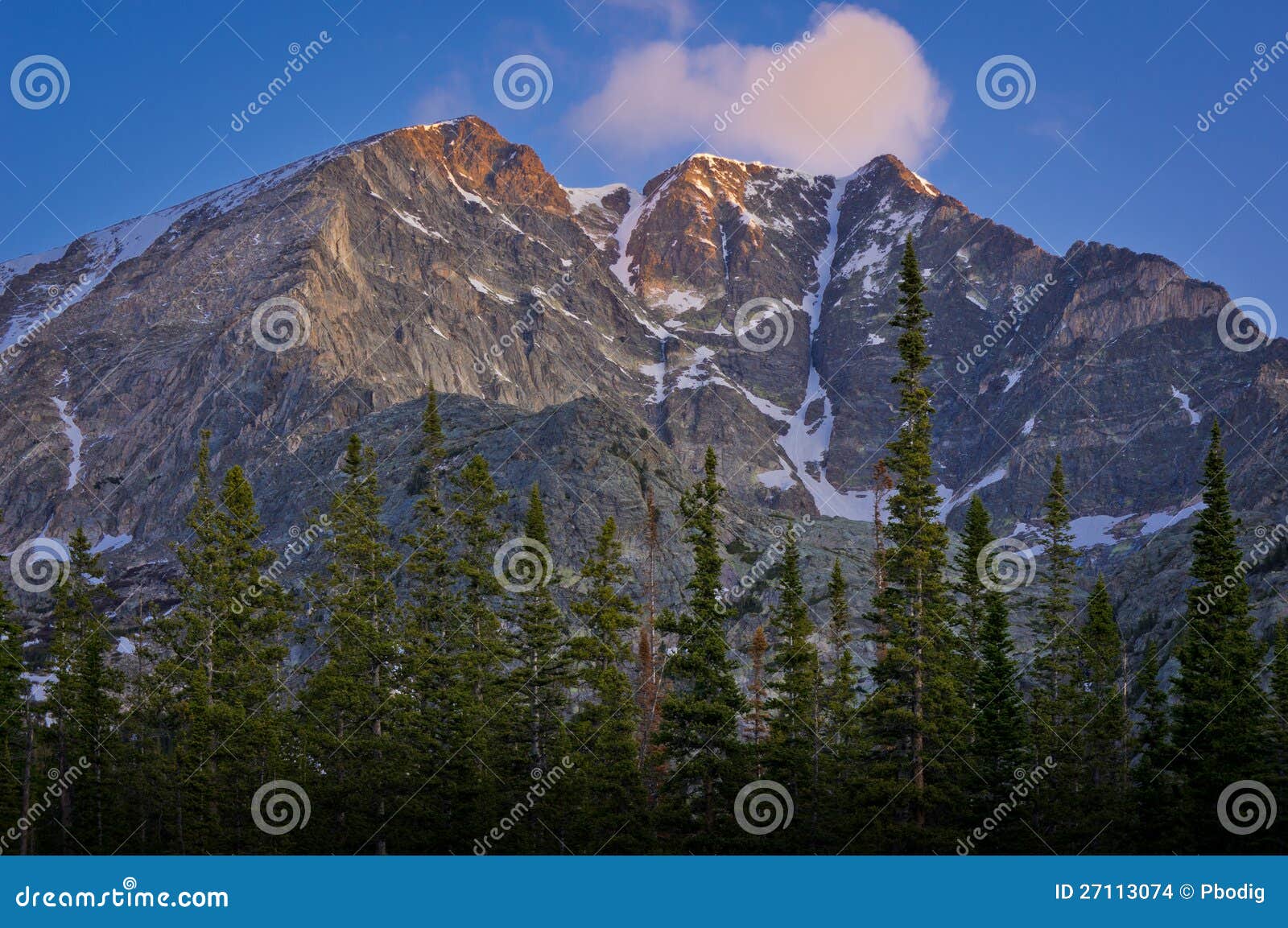 Mount Ypsilon stock photo. Image of solitude, sunset - 27113074