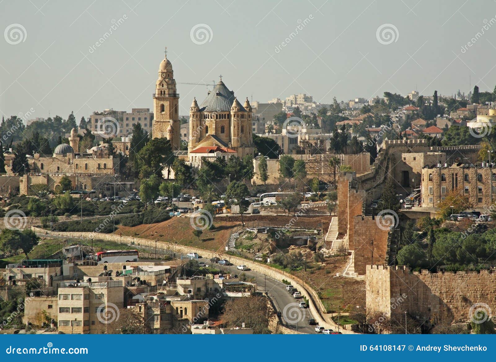 Mount Zion in Jerusalem. Israel Stock Image - Image of panoramic ...