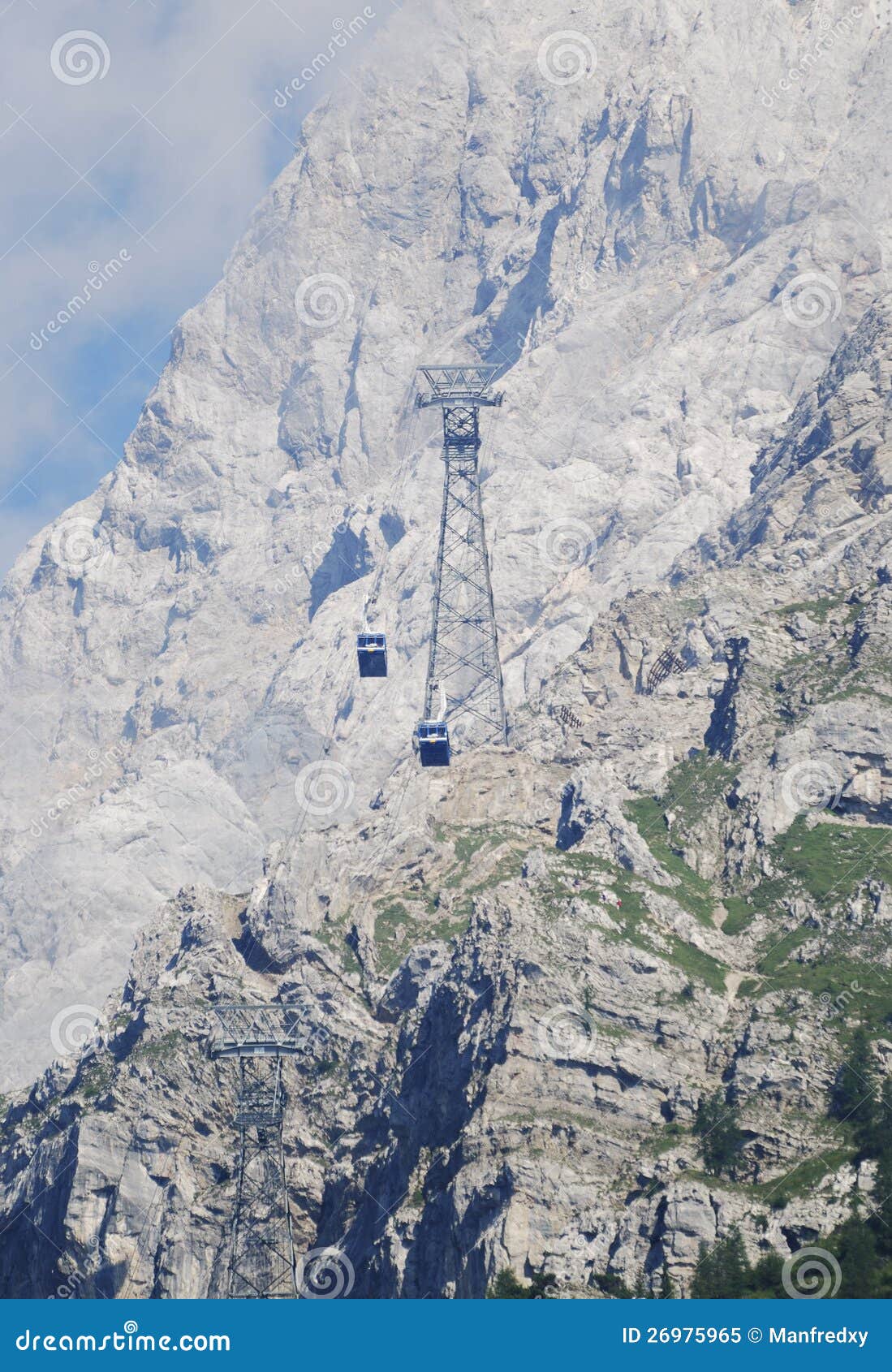 Mount Zugspitze stock image. Image of cablecar, summit - 26975965
