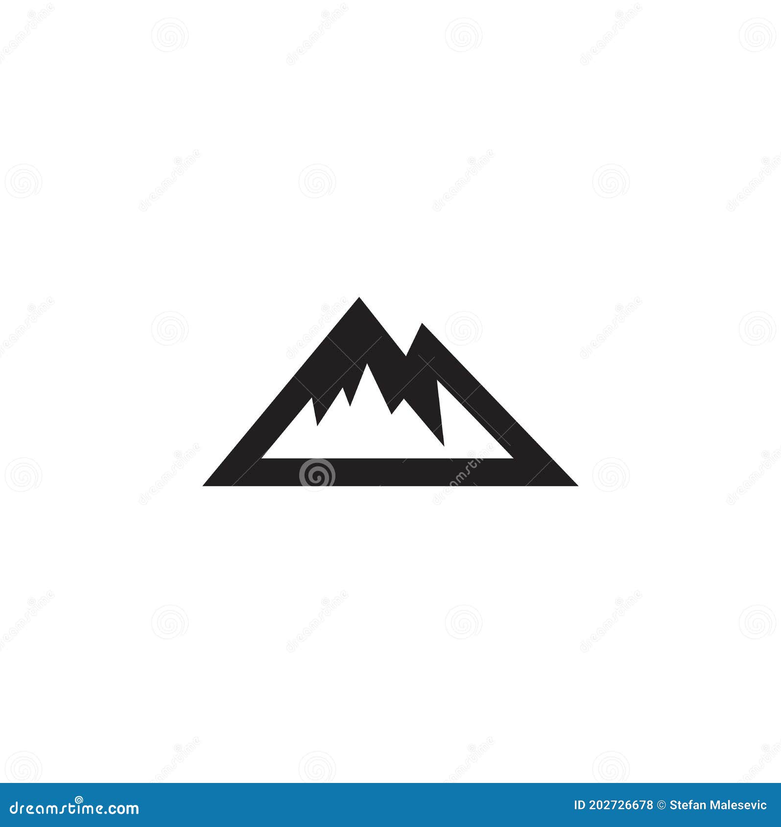 Mountain abstract sign stock vector. Illustration of design - 202726678