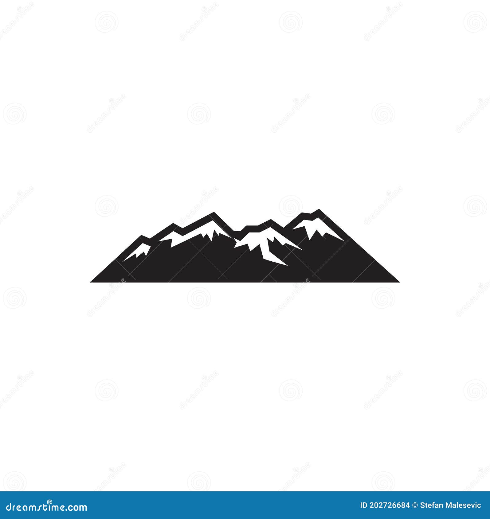 Mountain abstract sign stock vector. Illustration of insignia - 202726684