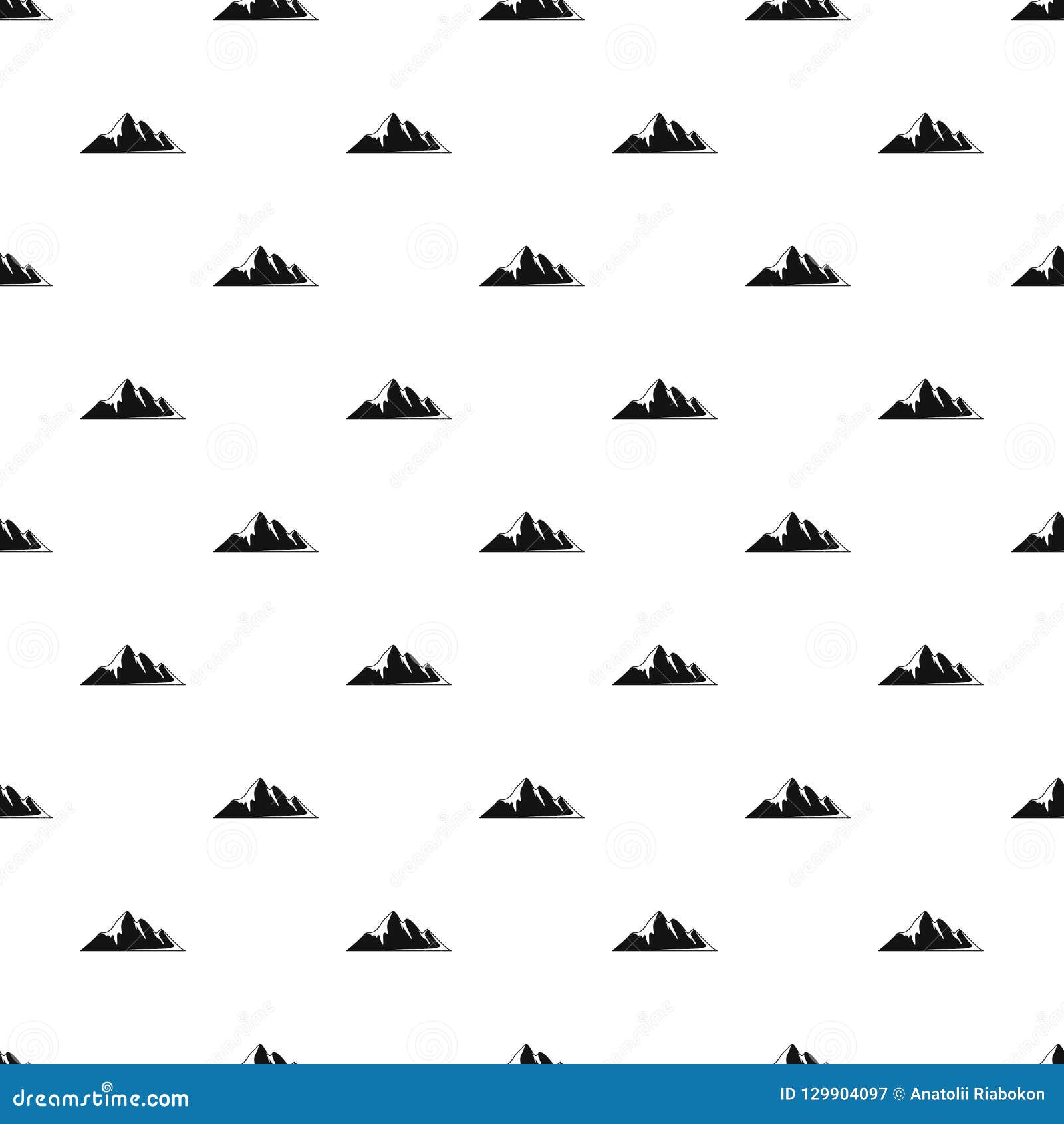 Mountain Adventure Pattern Seamless Vector Stock Vector - Illustration ...