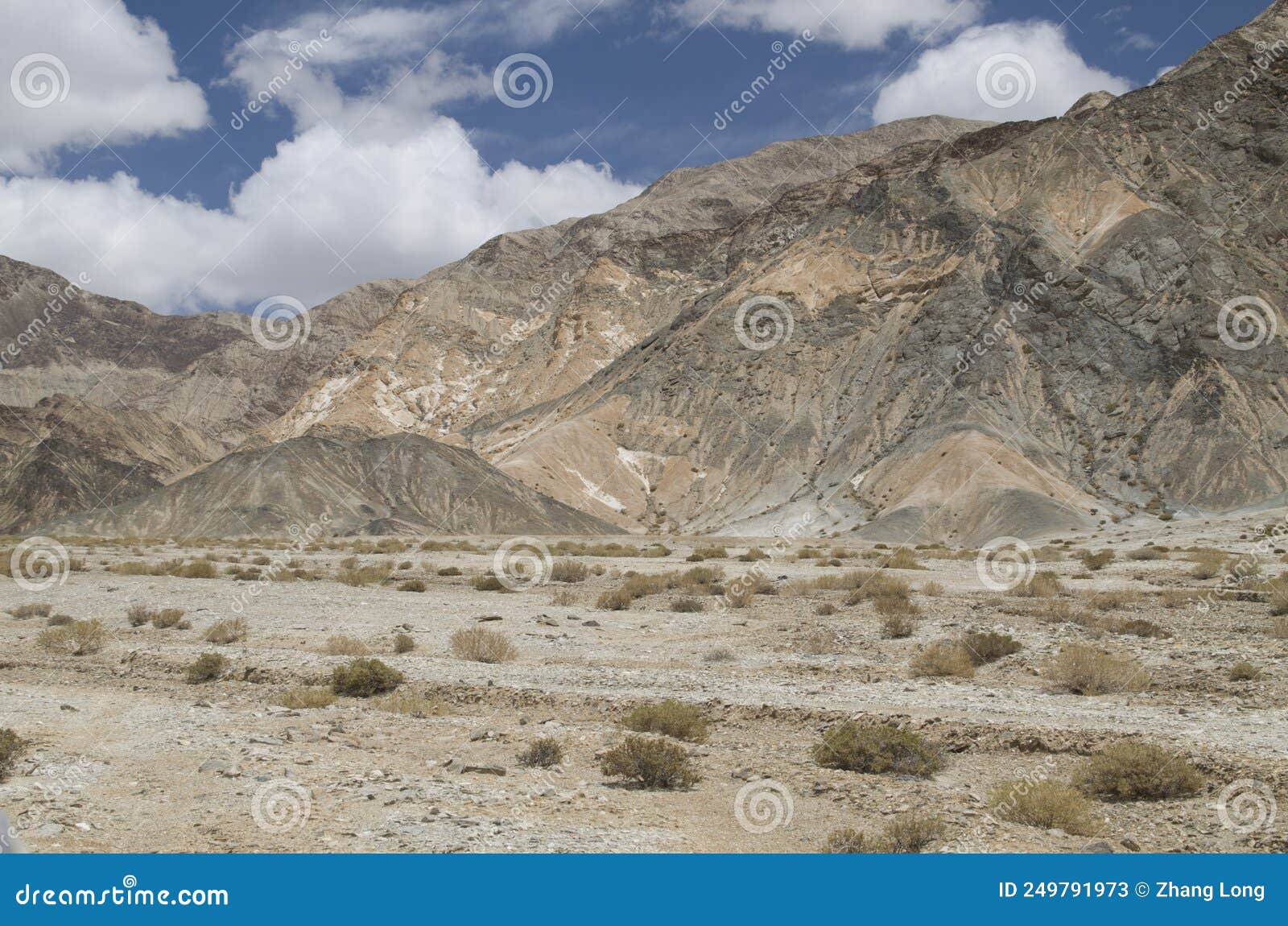 Mountain altun tagh stock image. Image of plain, clouds - 249791973