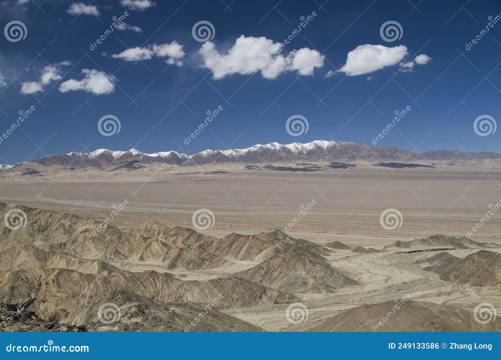 Mountain Altun Tagh Under Blue Sky Stock Photo - Image of tagh, casting ...