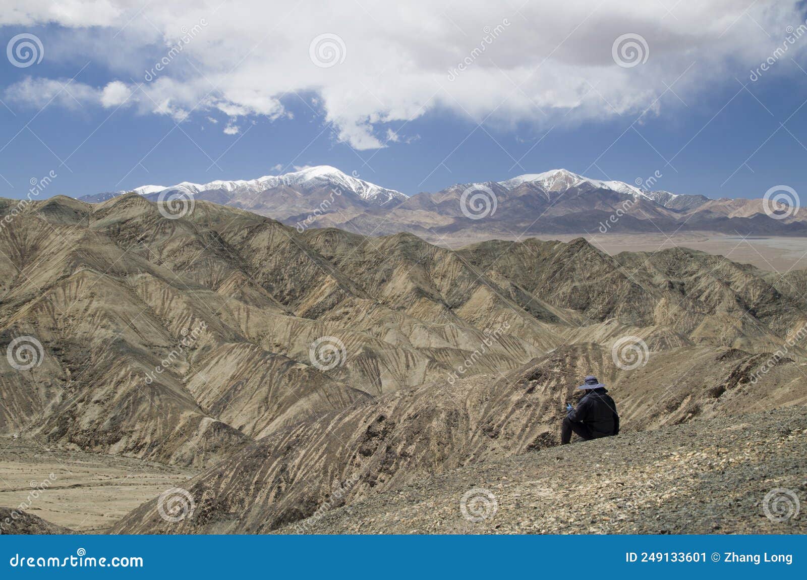 Mountain Altun Tagh Under Blue Sky Stock Image - Image of mountain ...