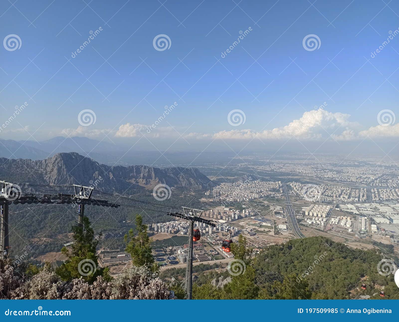 View Of A Funicular Rail Leading To A Skywalk View In Austria With ...
