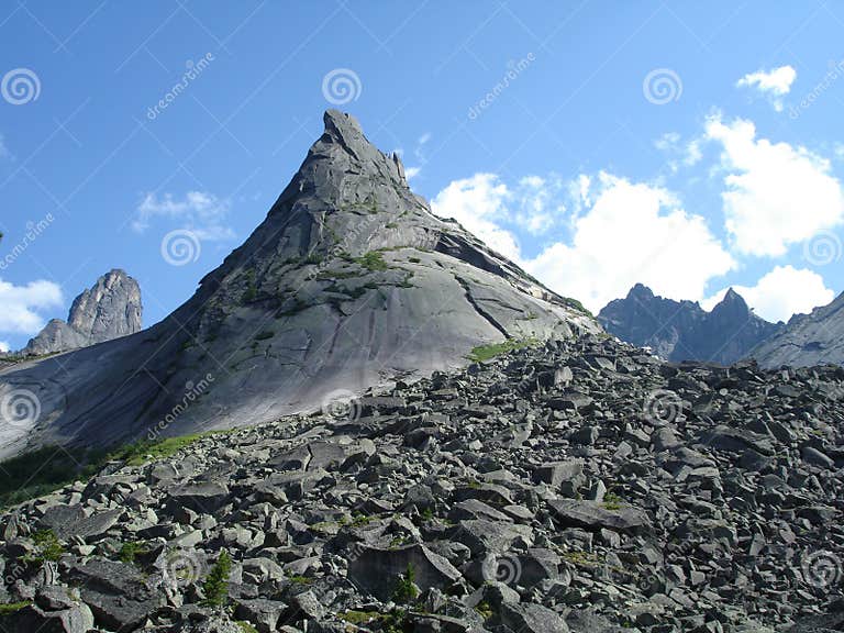 Mountain apex stock image. Image of stones, wilderness - 920055