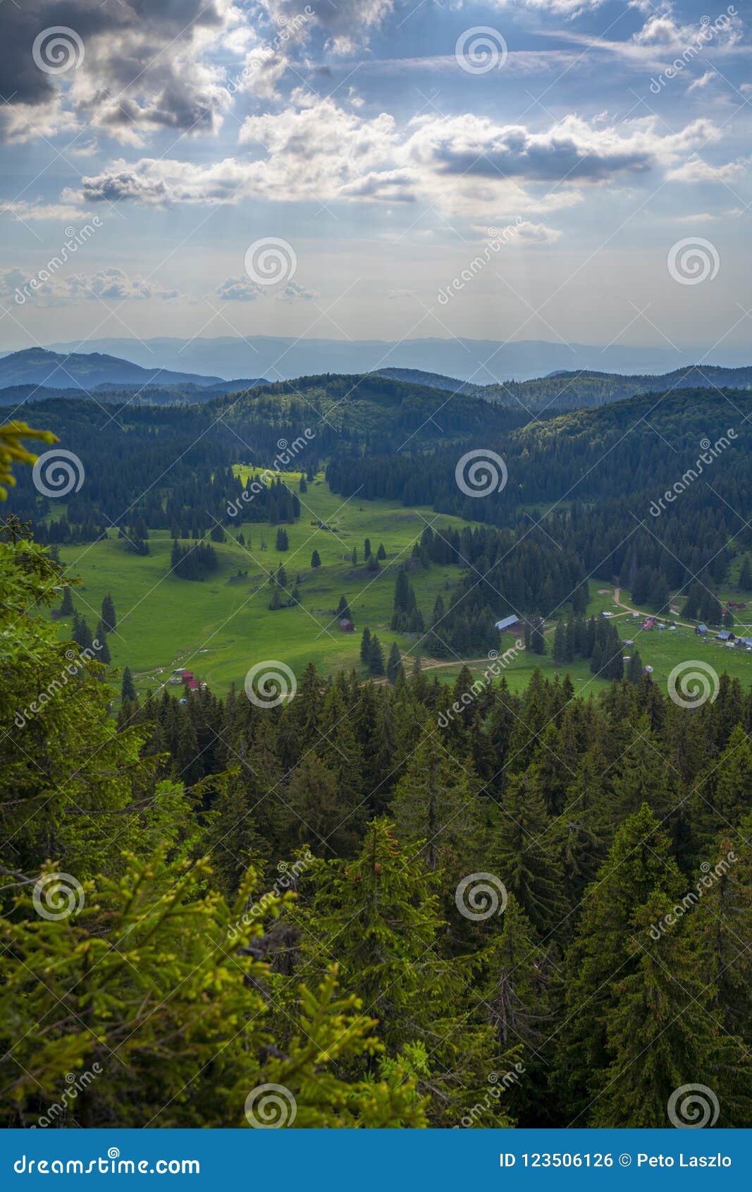 Mountain Apuseni Zona Padis Romania Stock Photo - Image of green ...