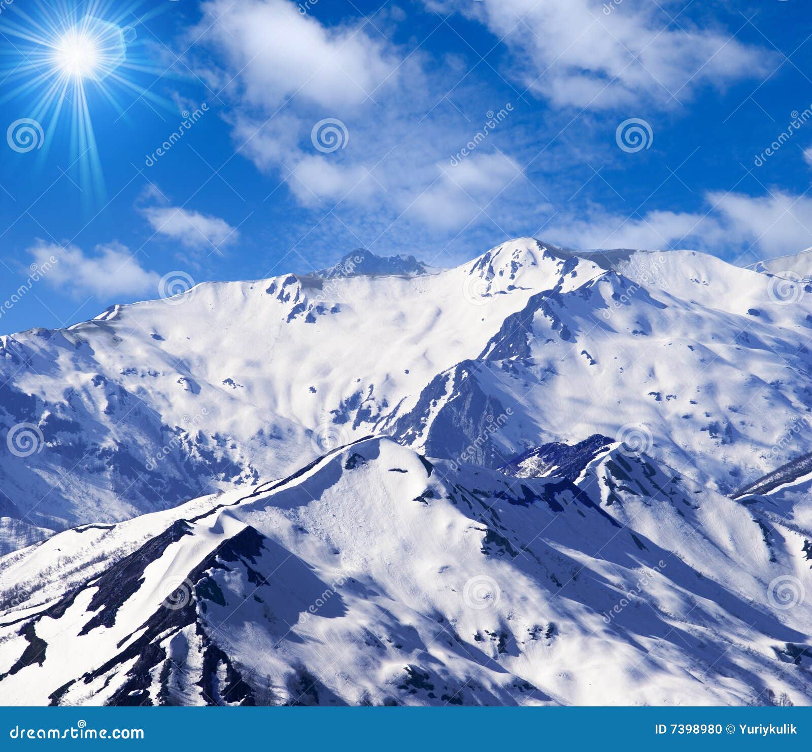 Mountain backbone stock photo. Image of winter, slope - 7398980