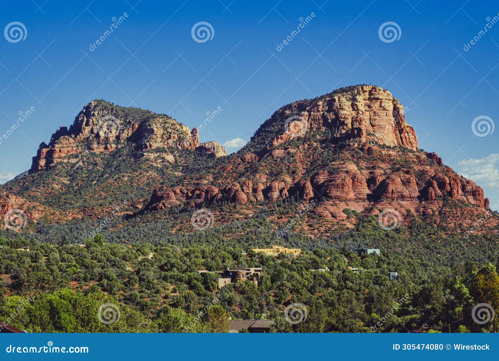 The Mountain in the Background is Very High Up in the Sky Stock Photo ...