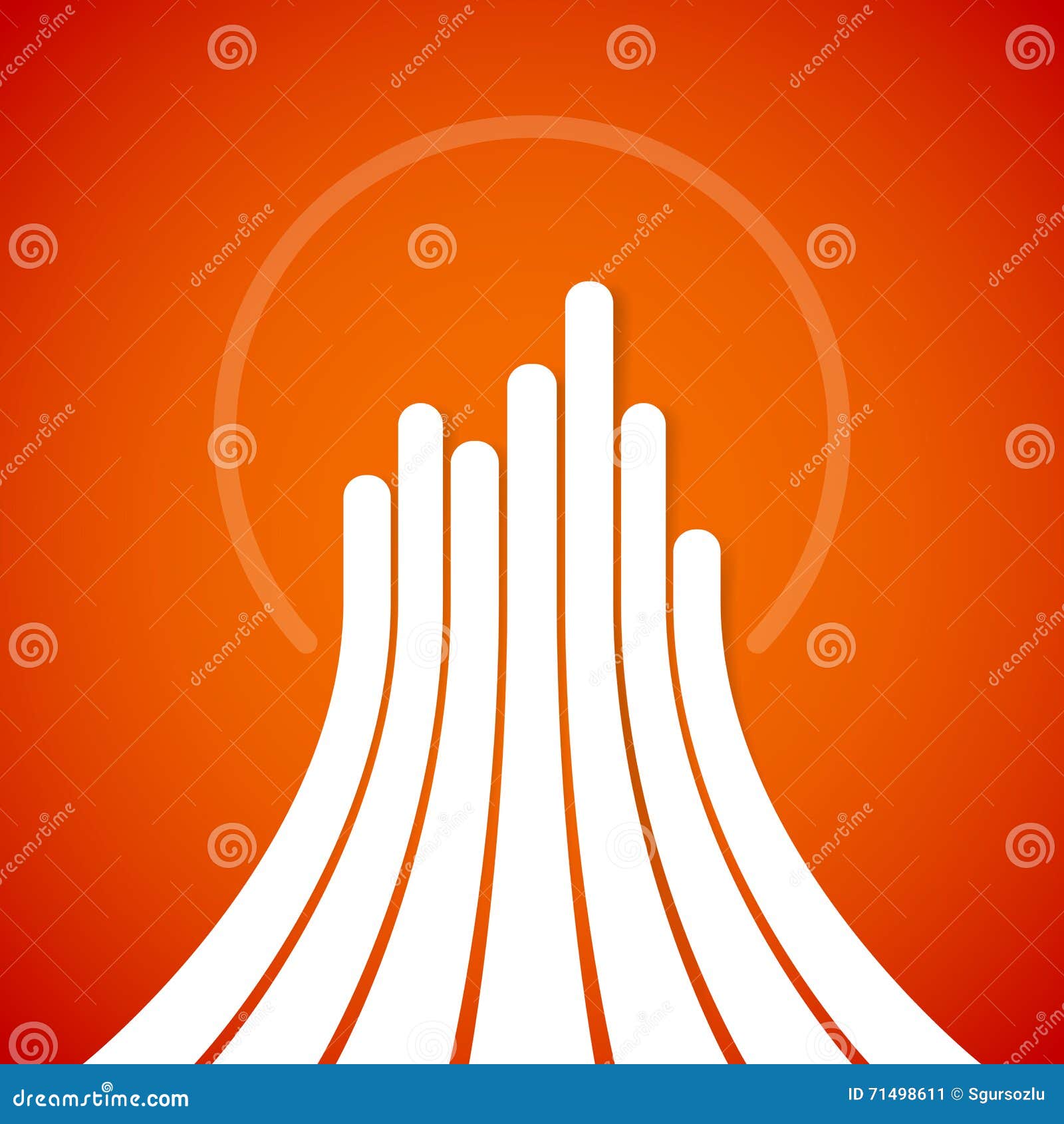 Mountain bar graph stock vector. Illustration of design - 71498611