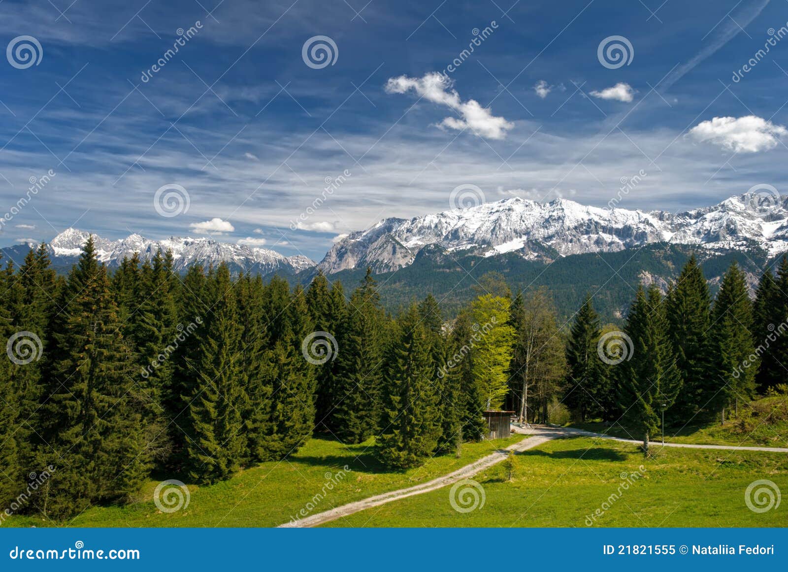 Mountain in a Bavarian Alps Stock Image - Image of partenkirchen ...