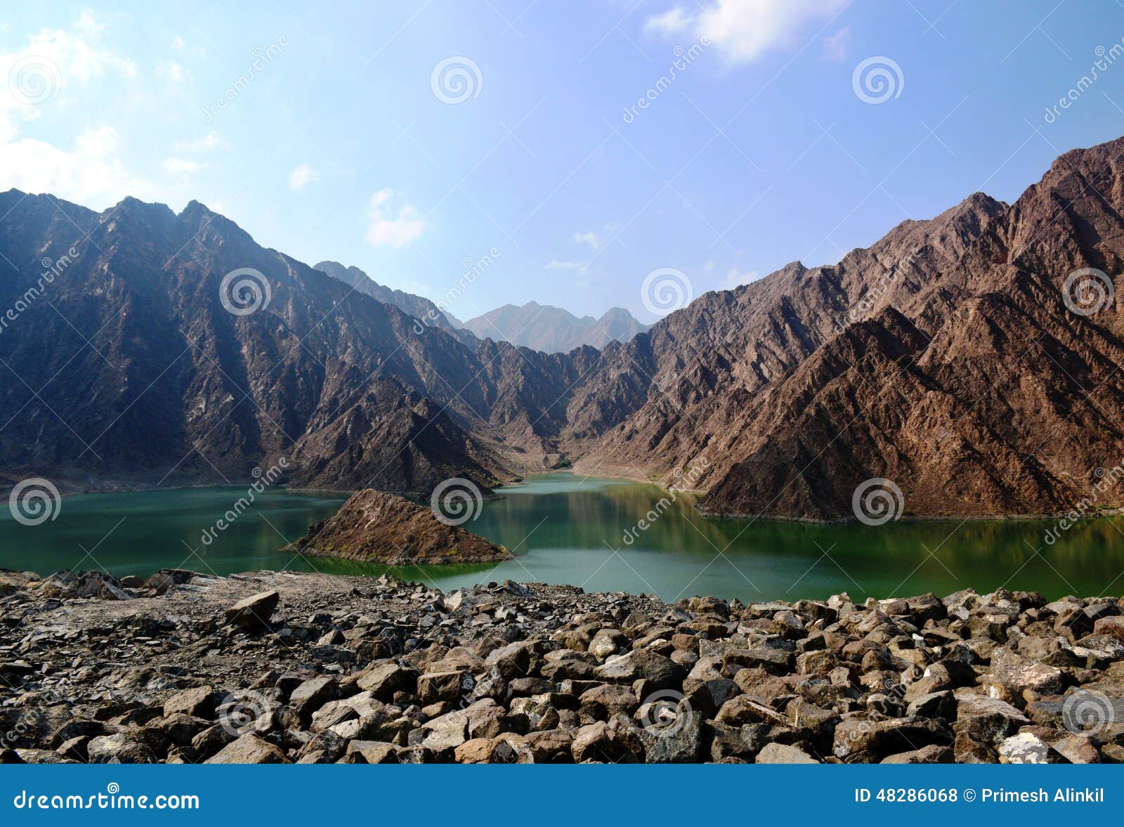 Hatta lake landscape stock photo. Image of fantacy, horizontal - 48286068