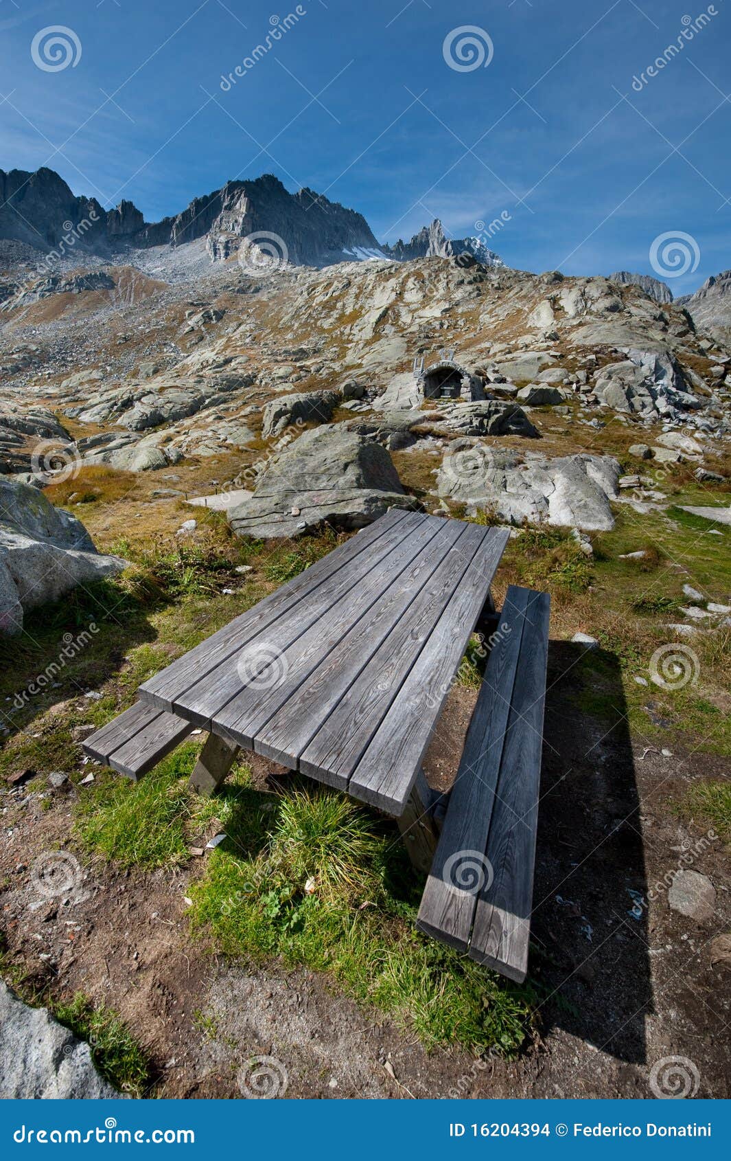 Mountain bench stock photo. Image of heritage, orange - 16204394