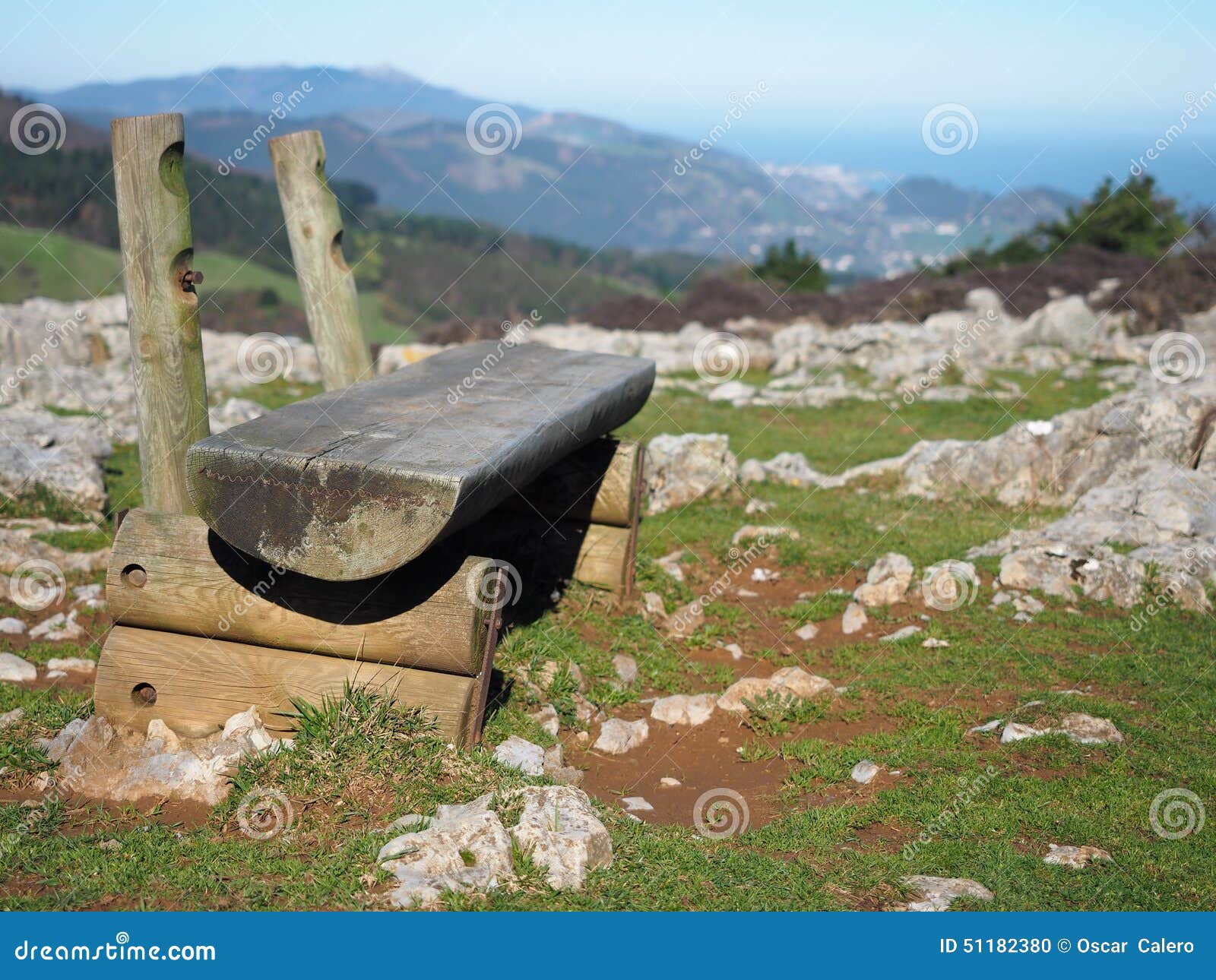 Mountain bench stock photo. Image of bench, wood, rambling - 51182380