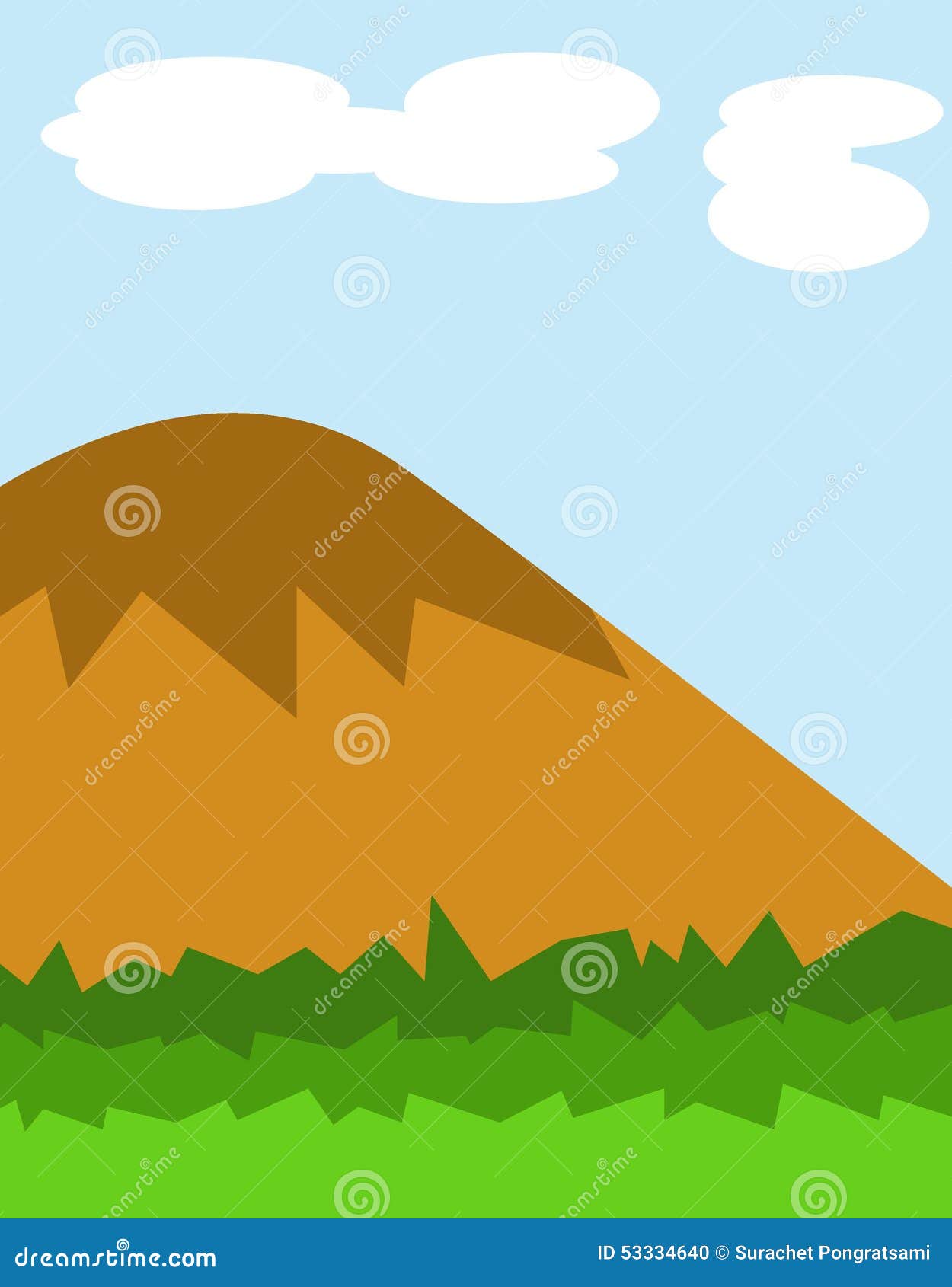 Mountain Stock Illustration - Image: 53334640
