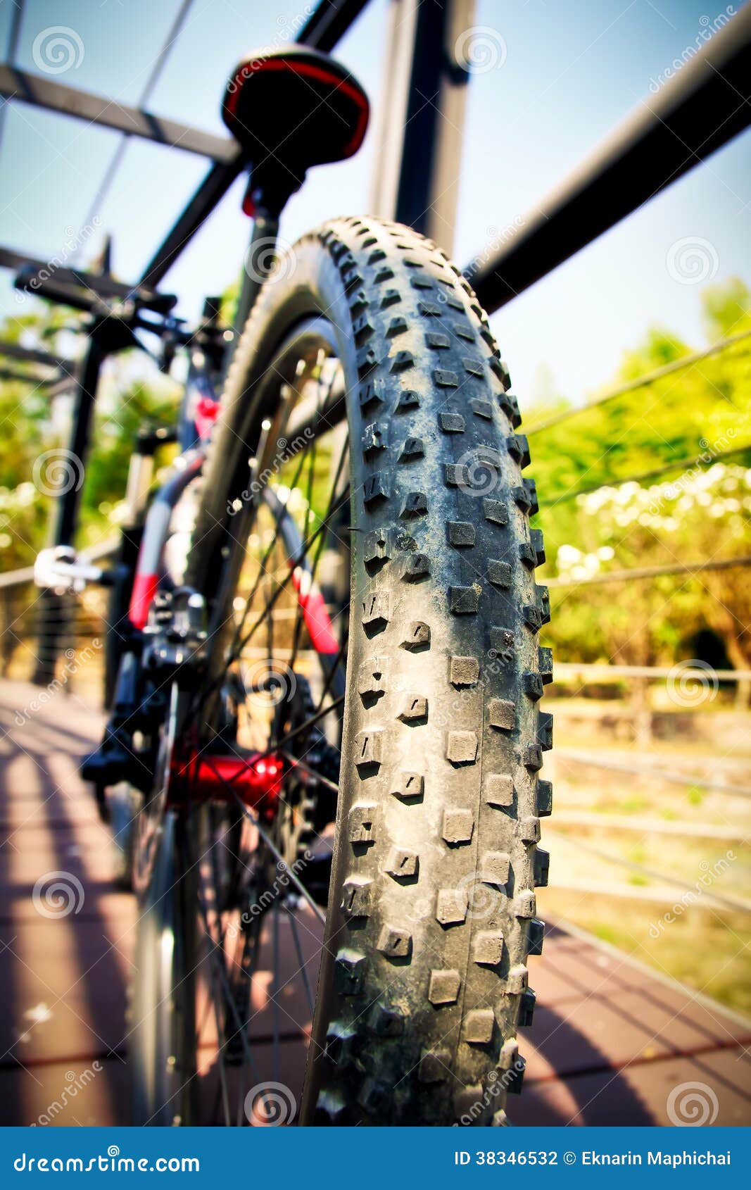 Mountain bike stock photo. Image of hill, bridge, wheel - 38346532