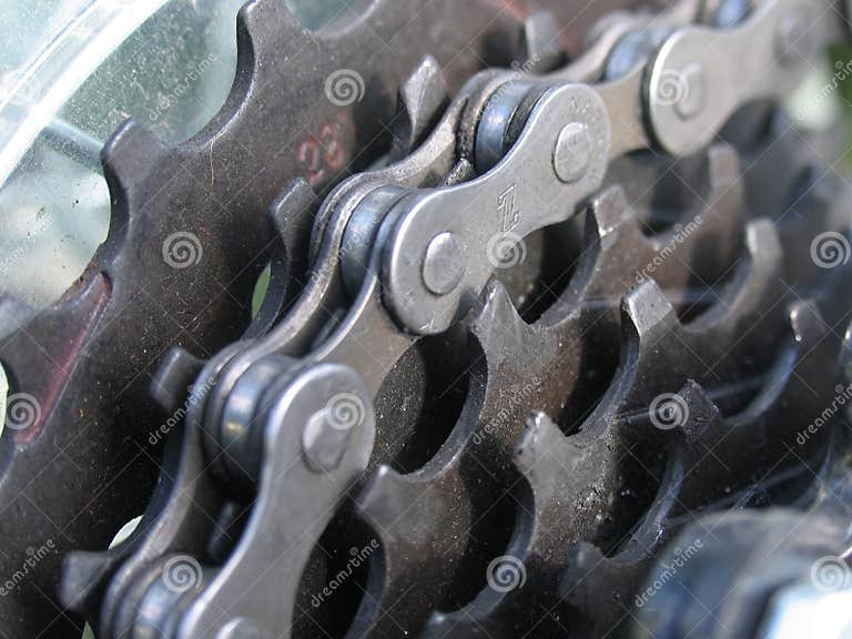 Mountain bike chain stock photo. Image of bike, grass - 1718746