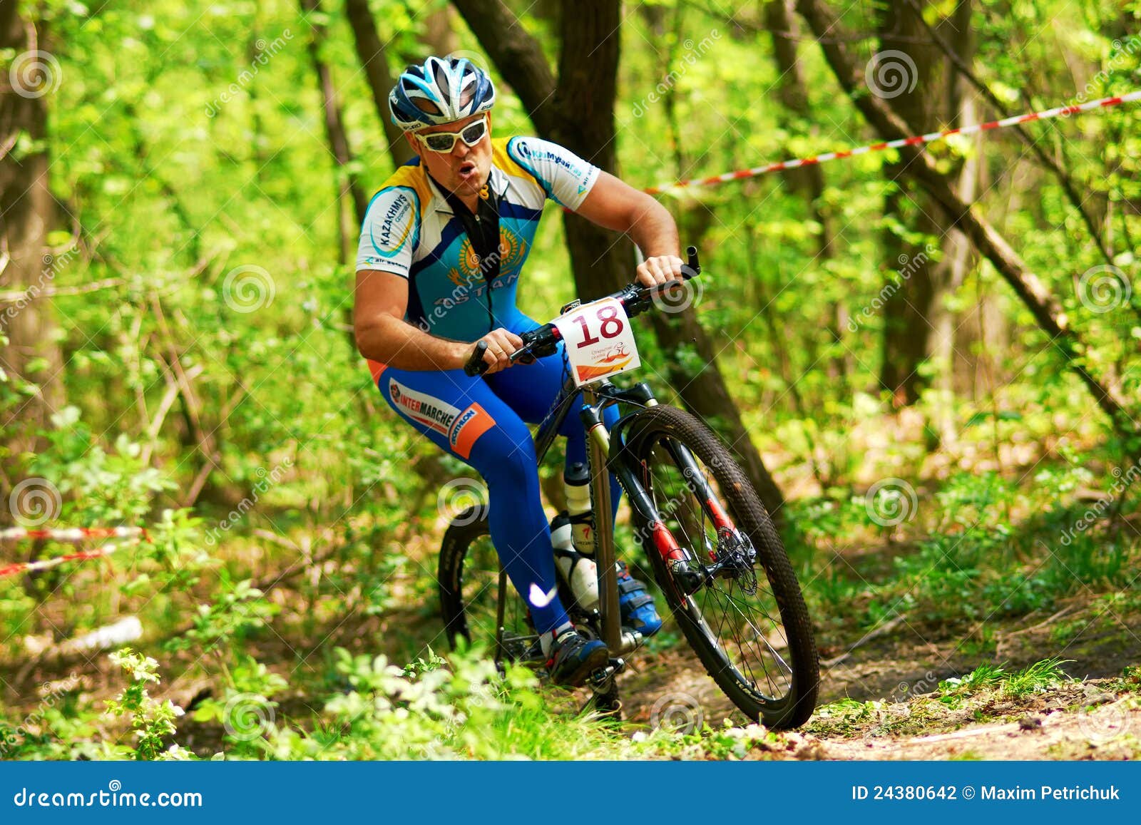 Mountain bike competition editorial photography. Image of athlete ...
