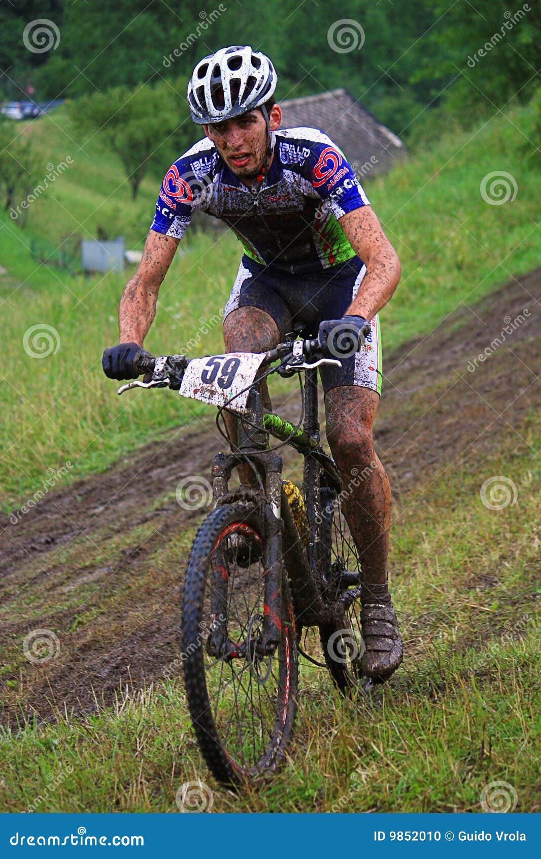 Mountain bike competitor editorial image. Image of extreme - 9852010