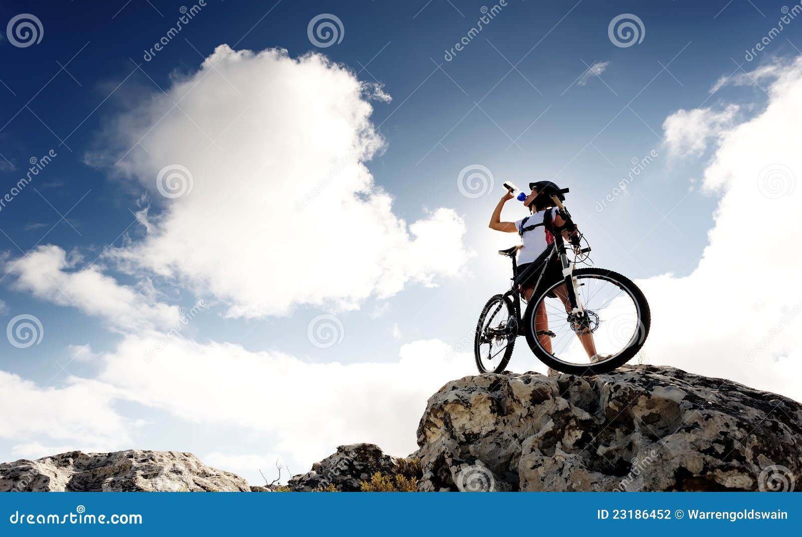 Mountain bike drink stock photo. Image of outdoor, drink - 23186452
