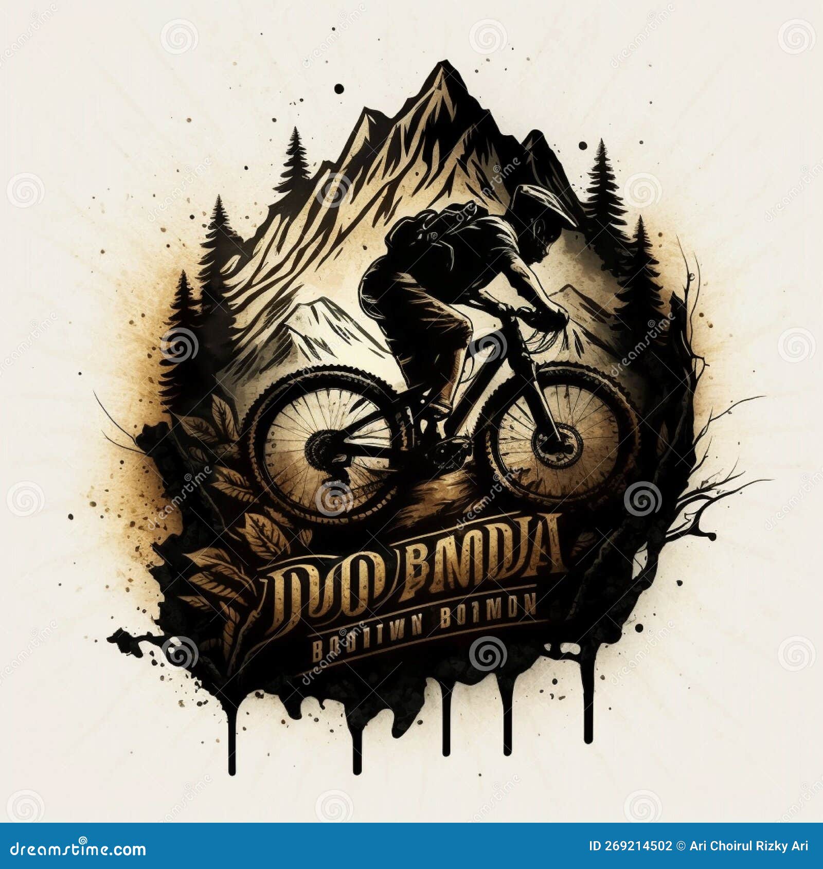 Mountain Bike Logo Design Vector Stock Illustration - Illustration of ... Mountain Bike Logo Design Vector Stock Illustration - Illustration of ...