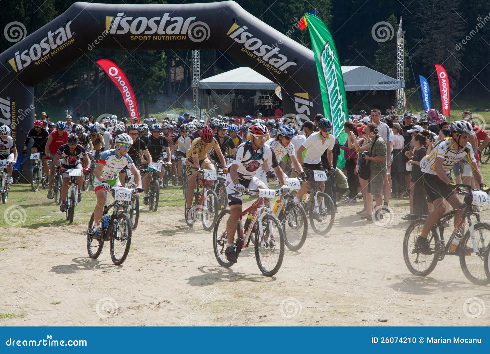 Mountain bike marathon editorial image. Image of cyclist - 26074210