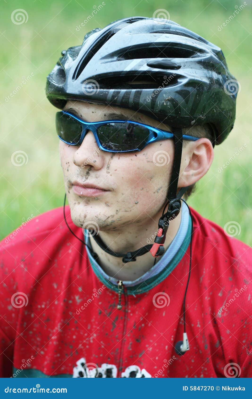 Mountain bike racer stock photo. Image of biker, leisure - 5847270