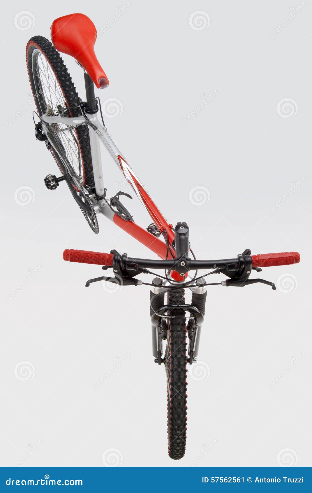 Mountain Bike Top View stock image. Image of racing, road - 57562561