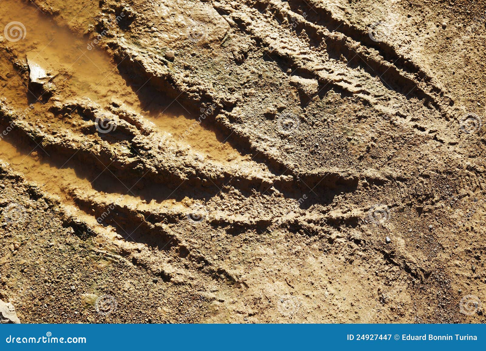 Mountain Bike Tracks In Mud Background Stock Image - Image of tires ...