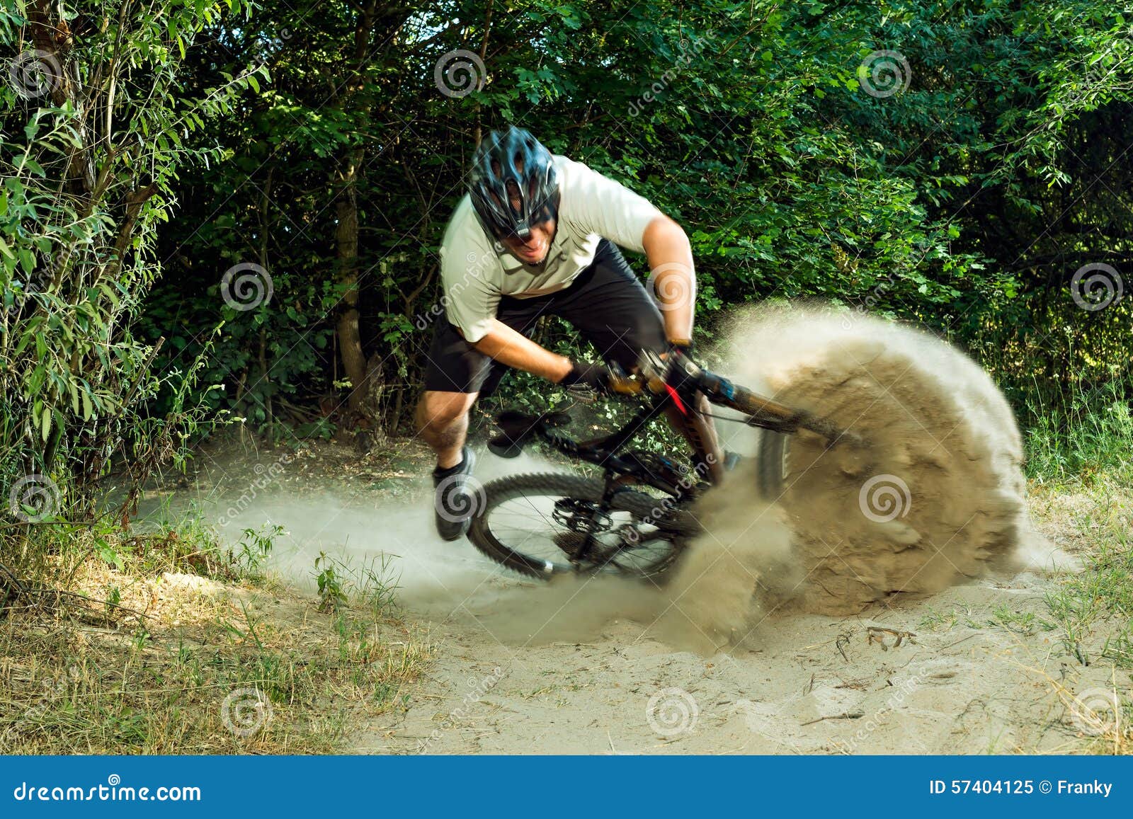 Mountain Biker Falling stock image. Image of accident - 57404125