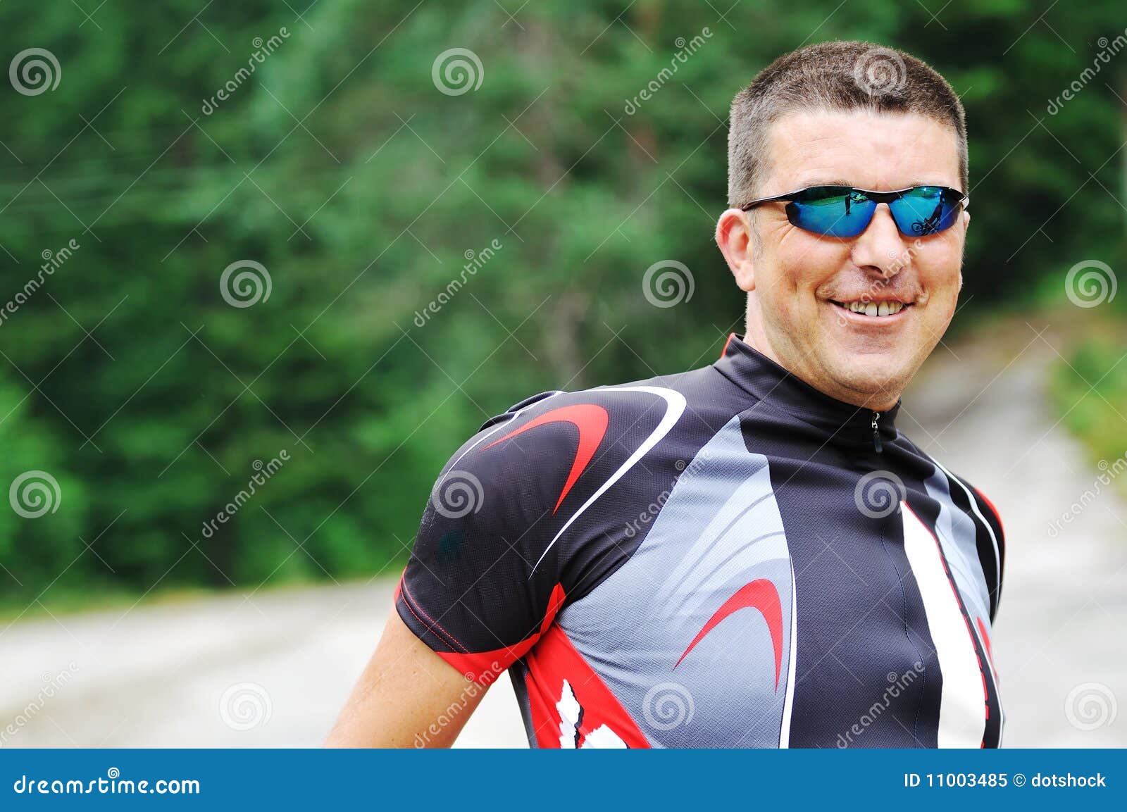 Mountain biker portrait stock image. Image of face, male - 11003485