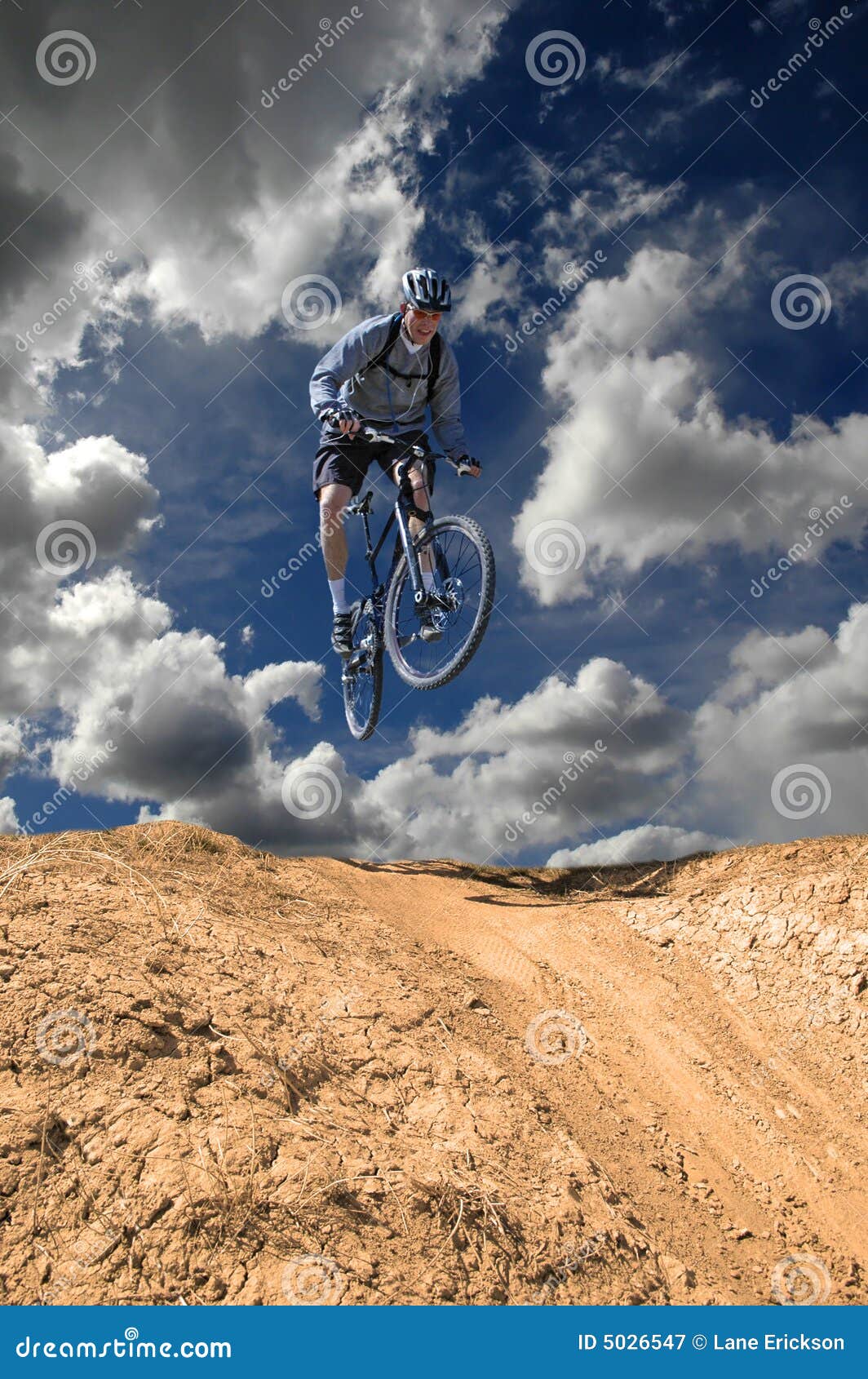Mountain Biking stock image. Image of steep, nature, bicycling - 5026547