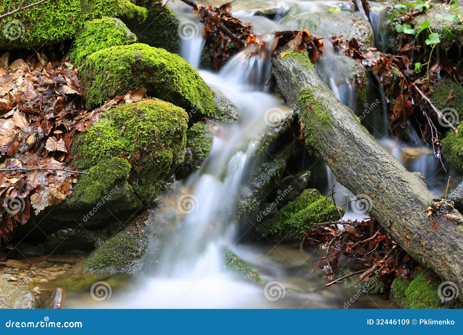 Mountain brook stock image. Image of background, motion - 32446109