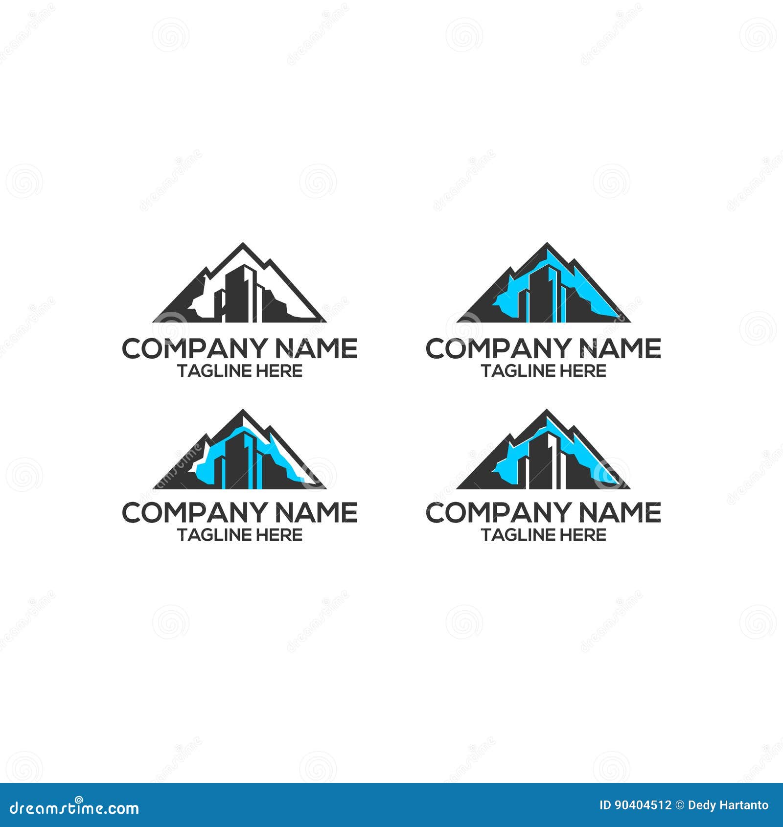Mountain Building Vector Logo Stock Vector - Illustration of mountain ...