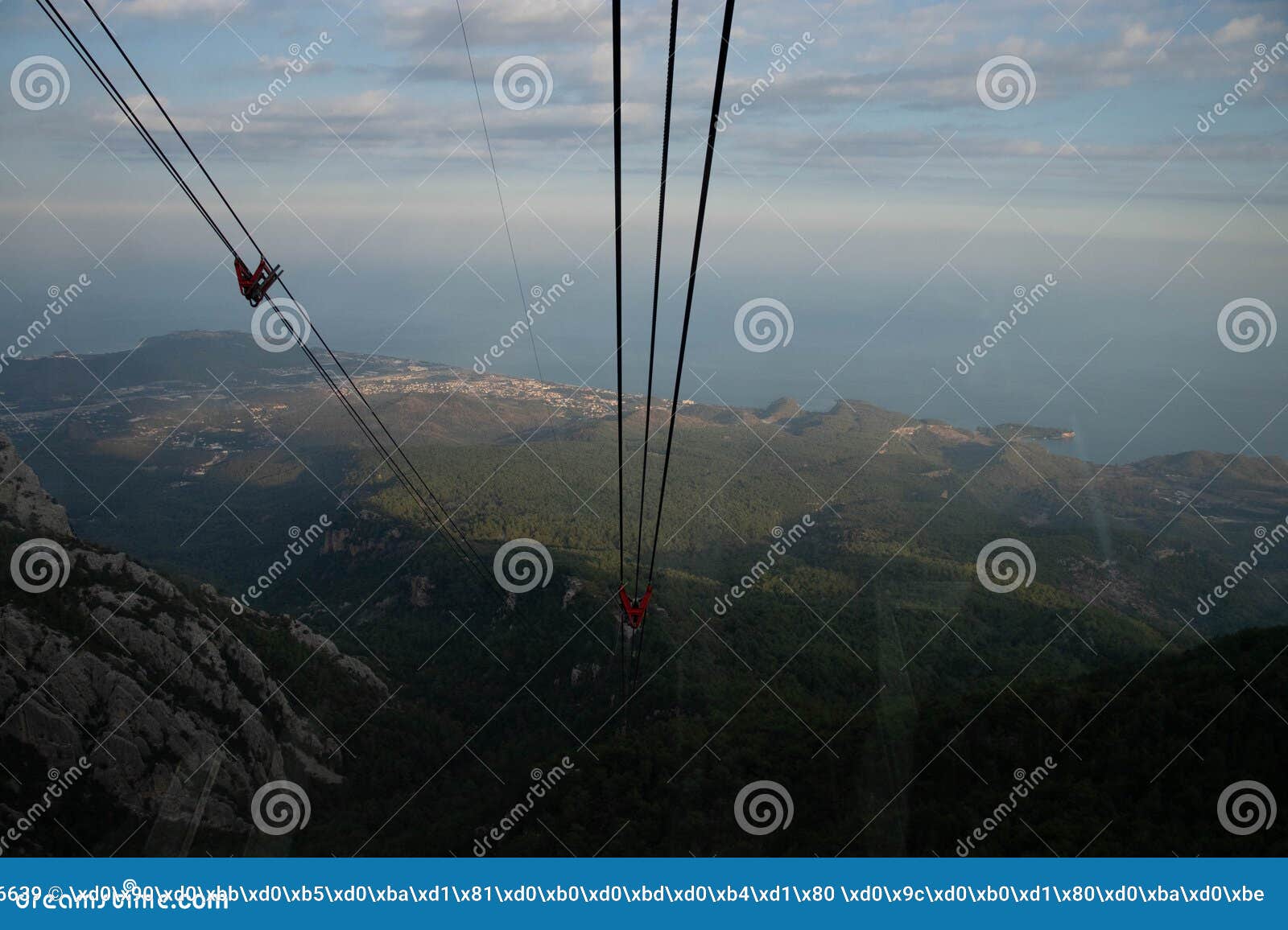Mountain Cable Car, Cable Car Ride To the Highest Mountain Stock Image ...