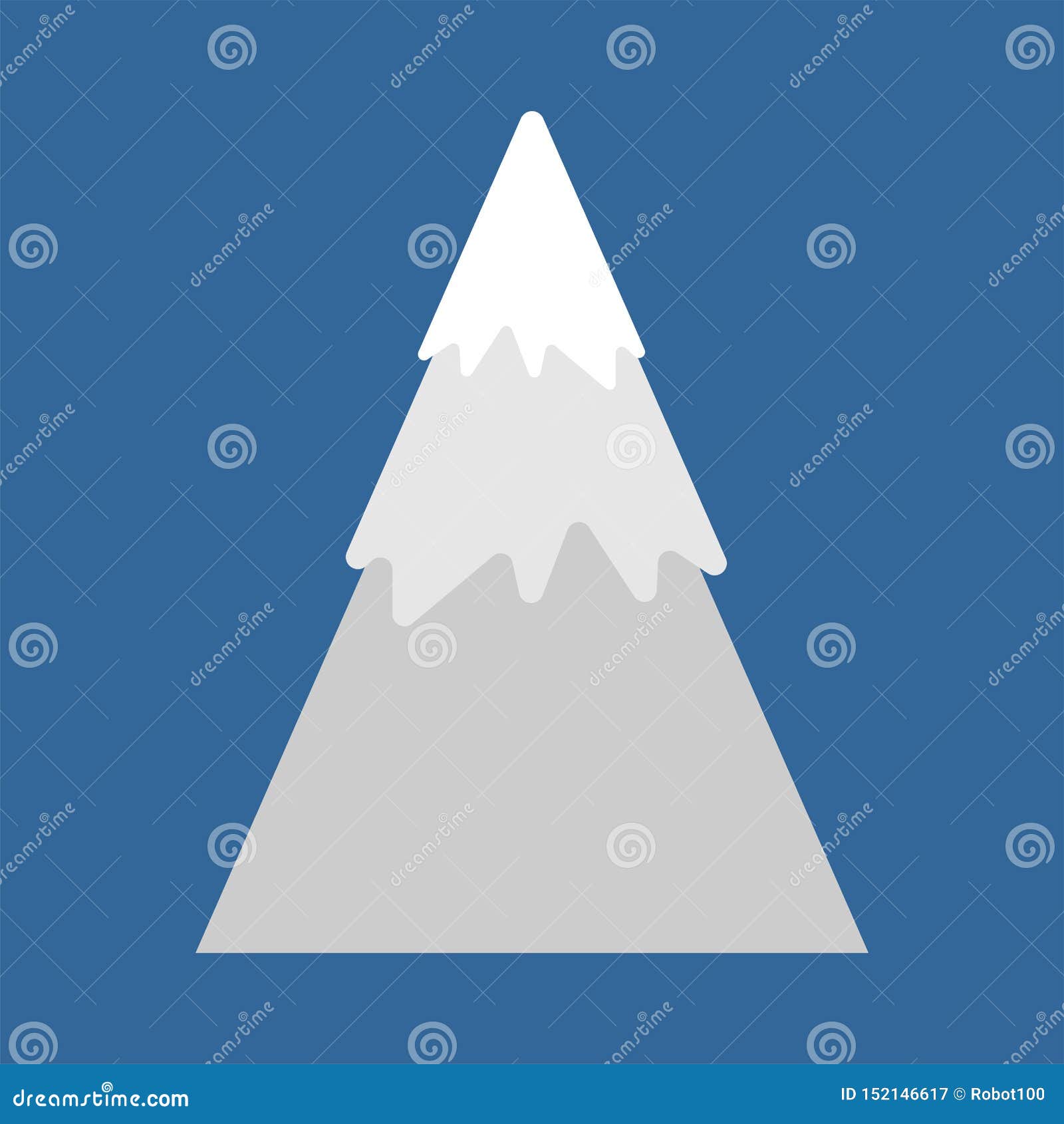 Mountain Cartoon Isolated. Rock Mount Vector Illustrtion Stock Vector ...