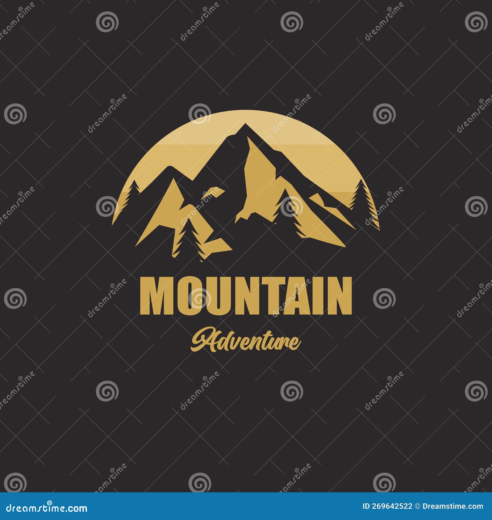 Mountain logo design stock vector. Illustration of modern - 269642522