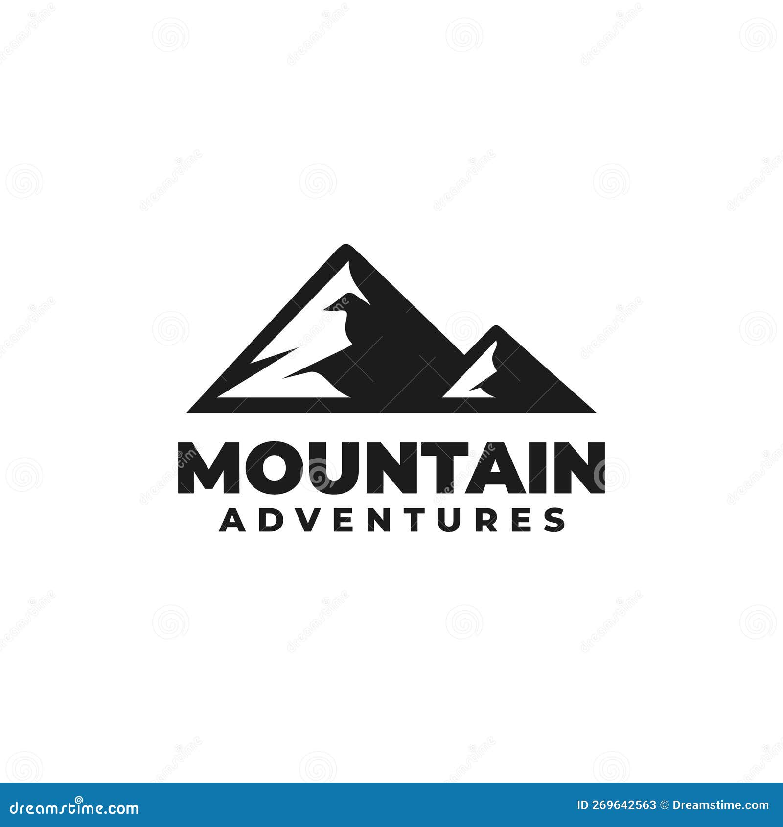 Mountain logo design stock vector. Illustration of nature - 269642563