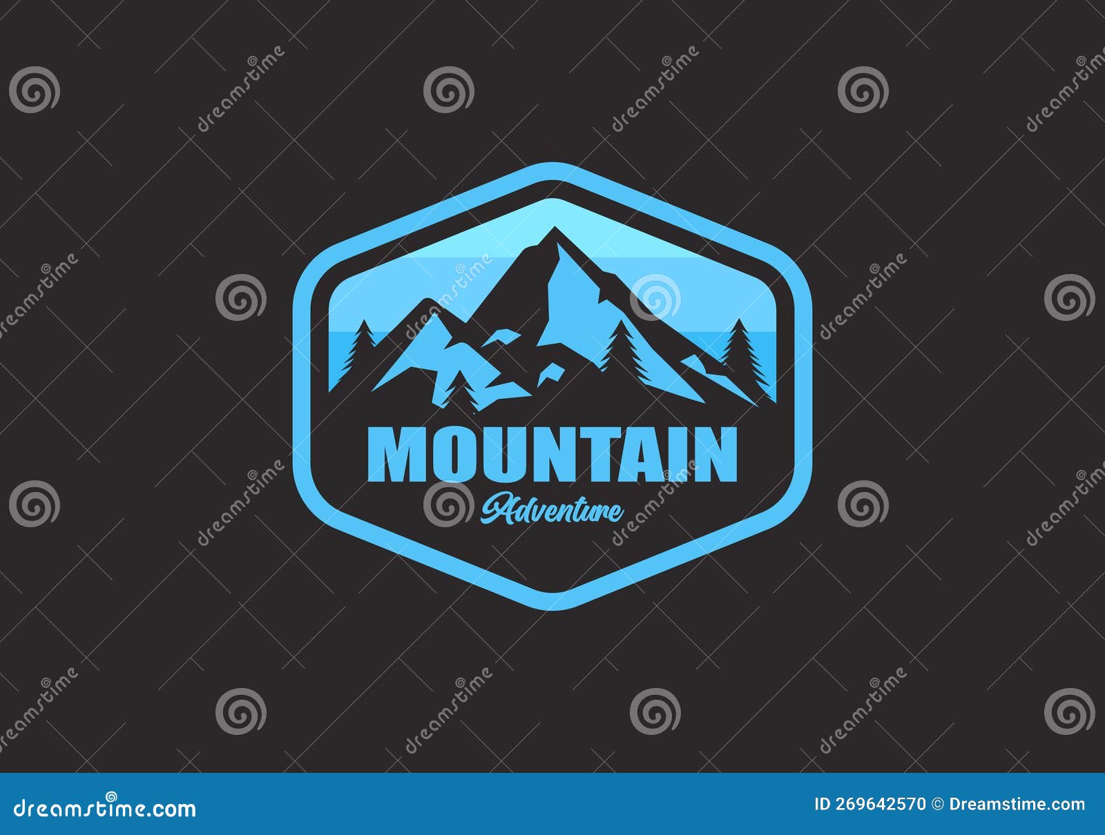 Mountain logo design stock illustration. Illustration of element ...