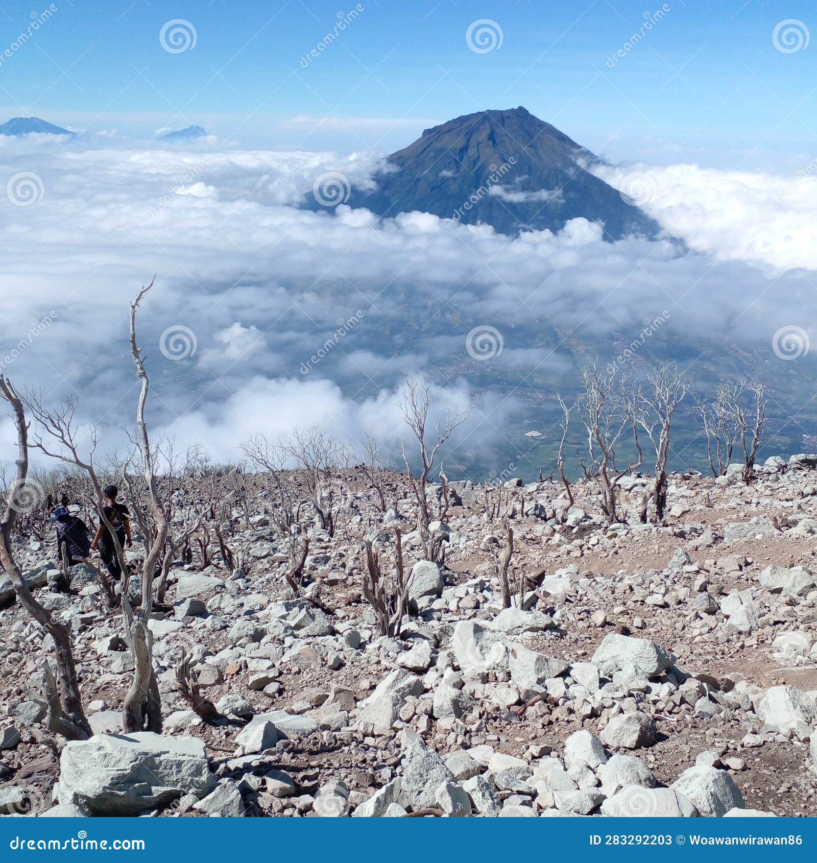 Mountain central java stock image. Image of java, sindoro - 283292203